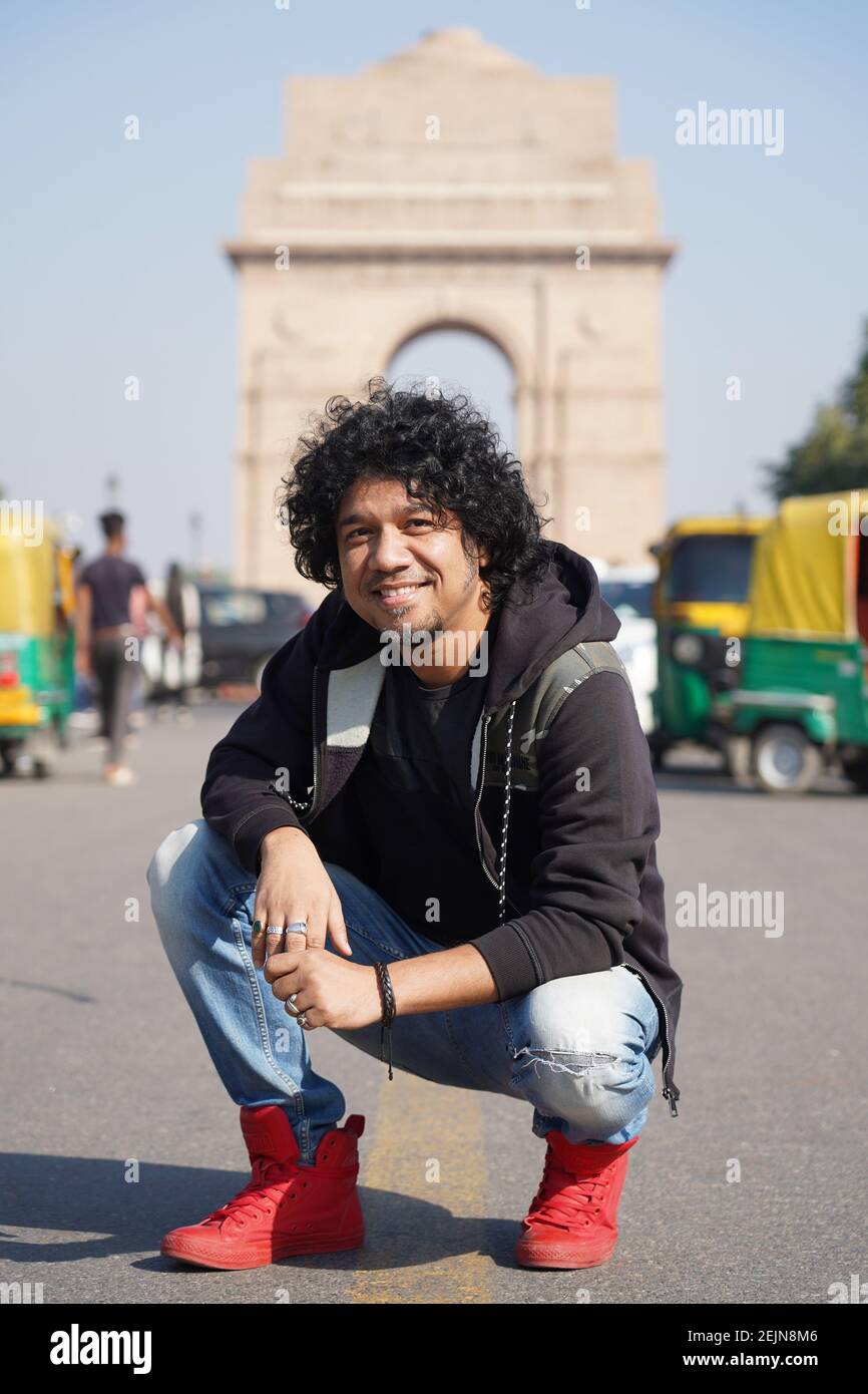 NEW DELHI, INDIA - FEBRUARY 13: Bollywood singer Papon poses during a ...