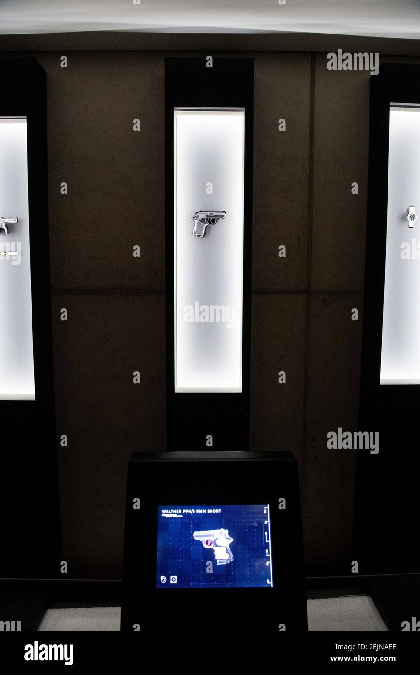 A general view of the James Bond museum 007 elements in Solden, Austria ...