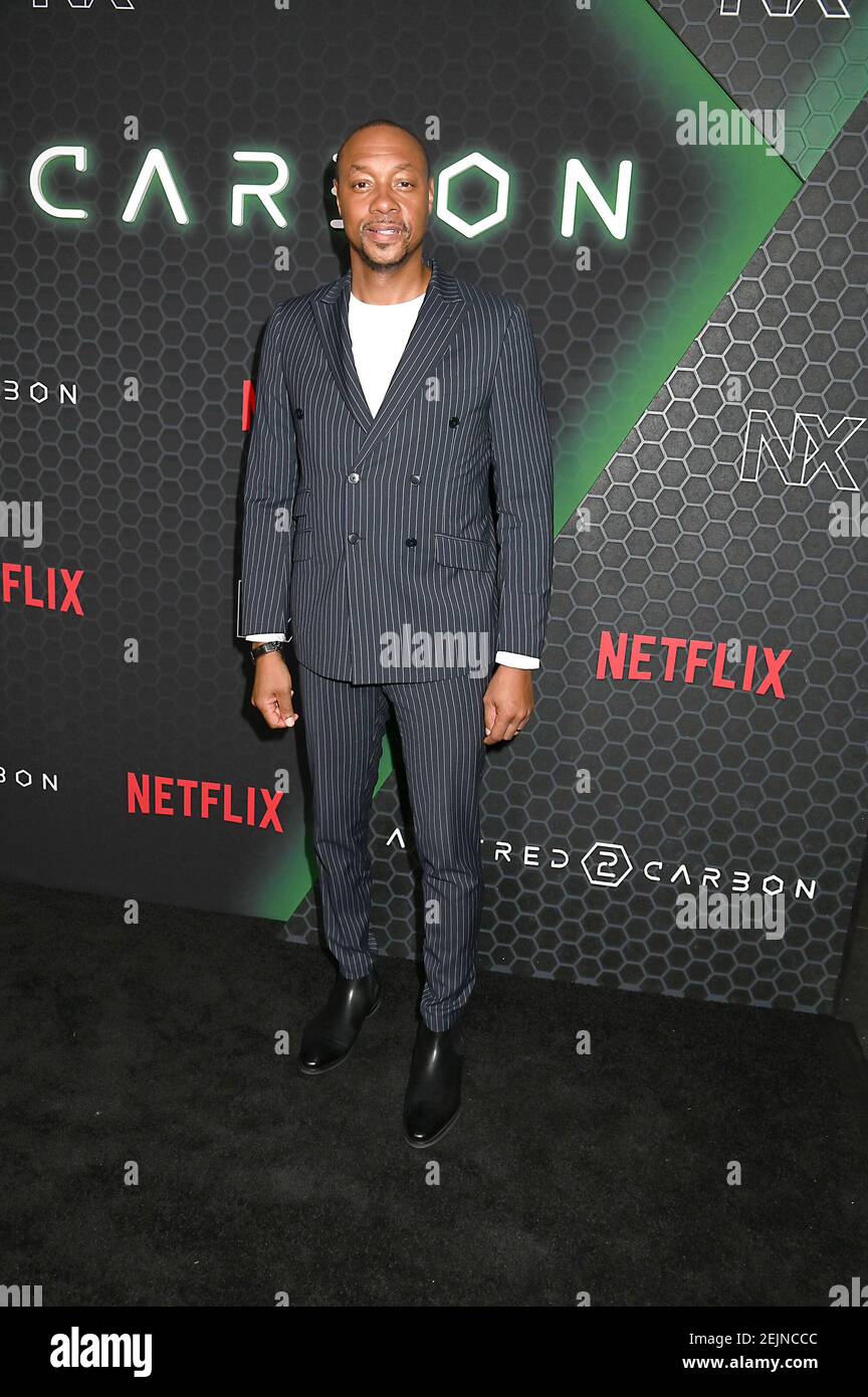 actor Dorian Missick attend NETFLIX'S "Altered Carbon" Season 2 photo call on February 24, 2020 ...