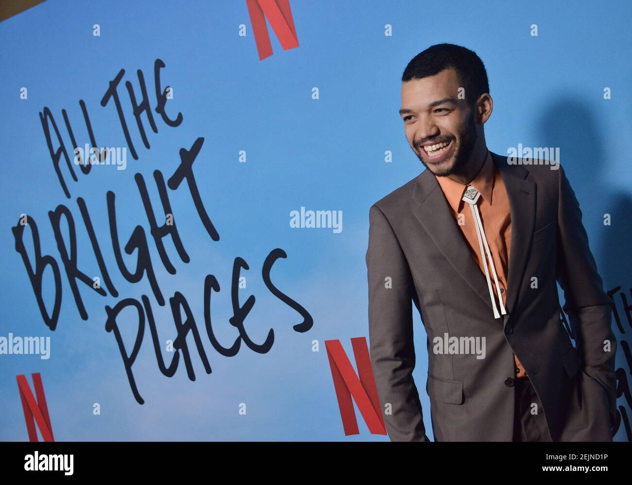 Justice Smith arrives at the Netflix’s ALL THE BRIGHT PLACES Screening ...