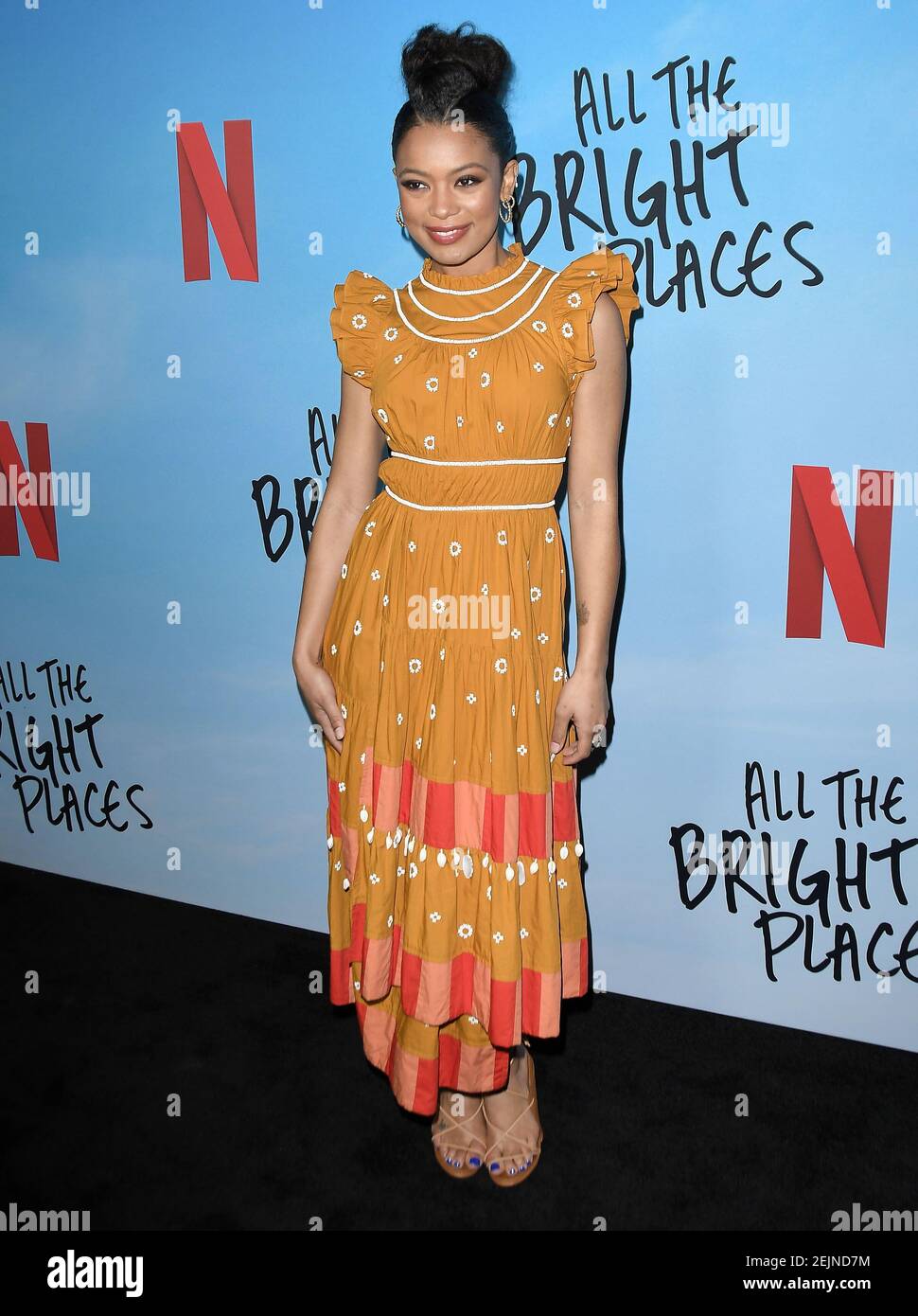 Jaz Sinclair arrives at the Netflix’s ALL THE BRIGHT PLACES Screening ...