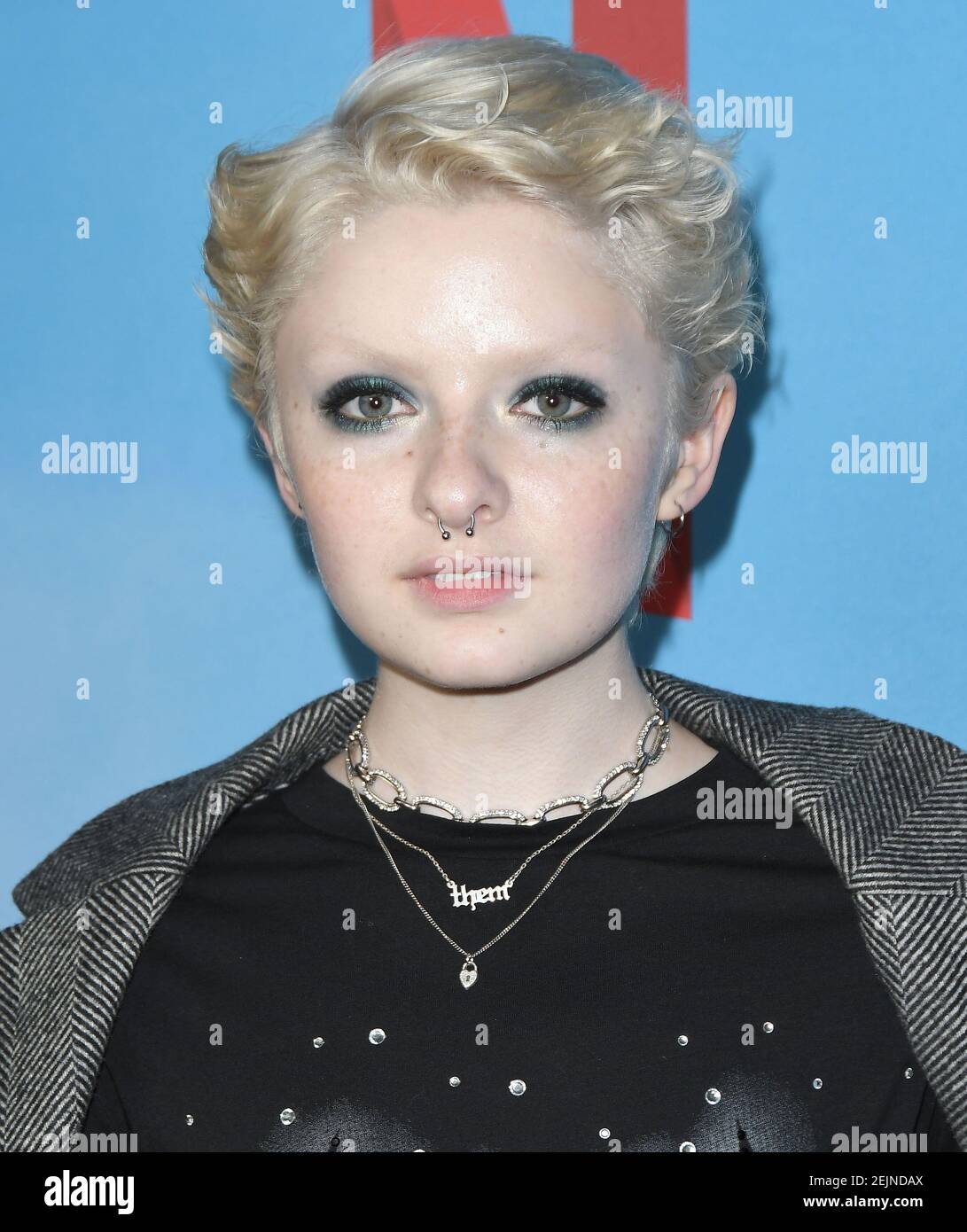 Lachlan Watson arrives at the Netflix’s ALL THE BRIGHT PLACES Screening ...