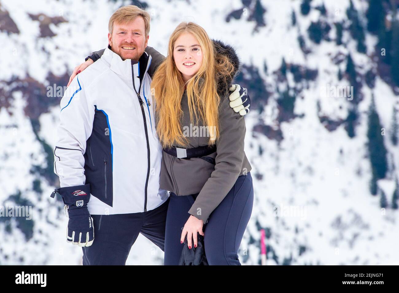 King Willem-Alexander and Princess Amalia of the Netherlands during the ...
