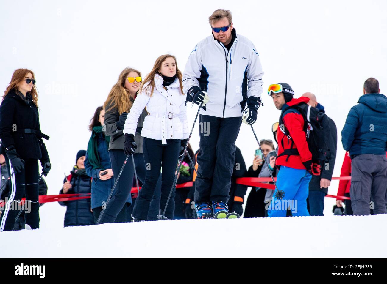King Willem-Alexander of the Netherlands with Princess Amalia, Princess ...