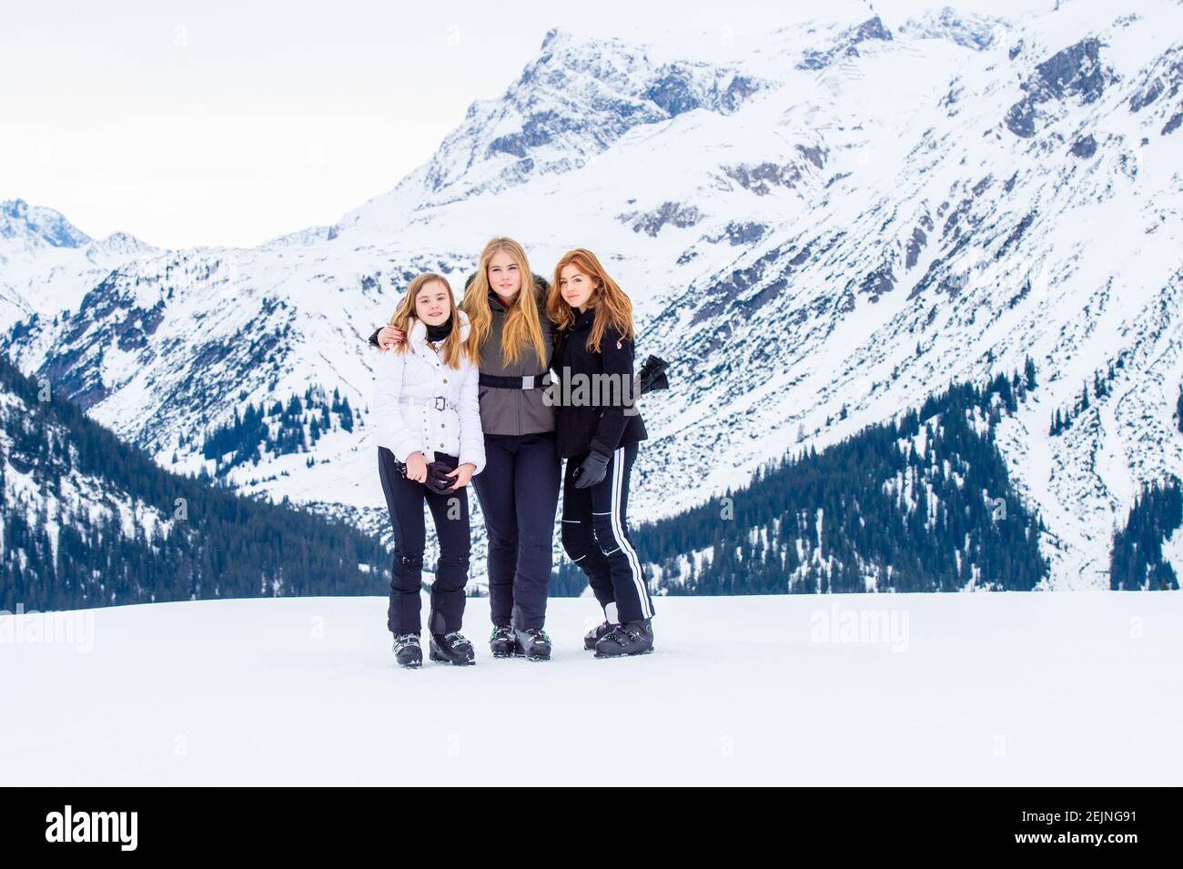 Princess Amalia, Princess Alexia, Princess Ariane during the annual ...