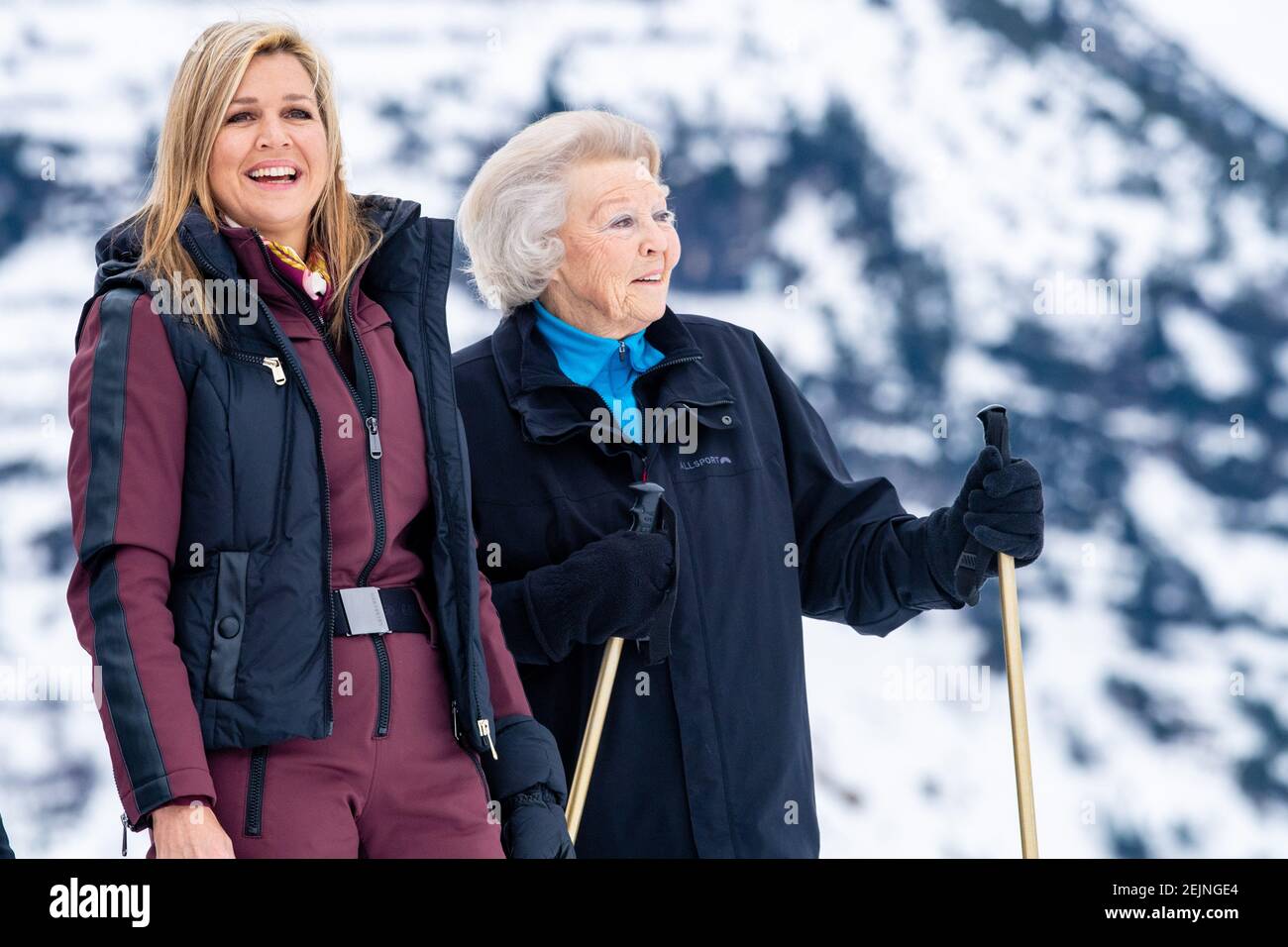 Queen Maxima and Princess Beatrix of the Netherlands during the annual ...