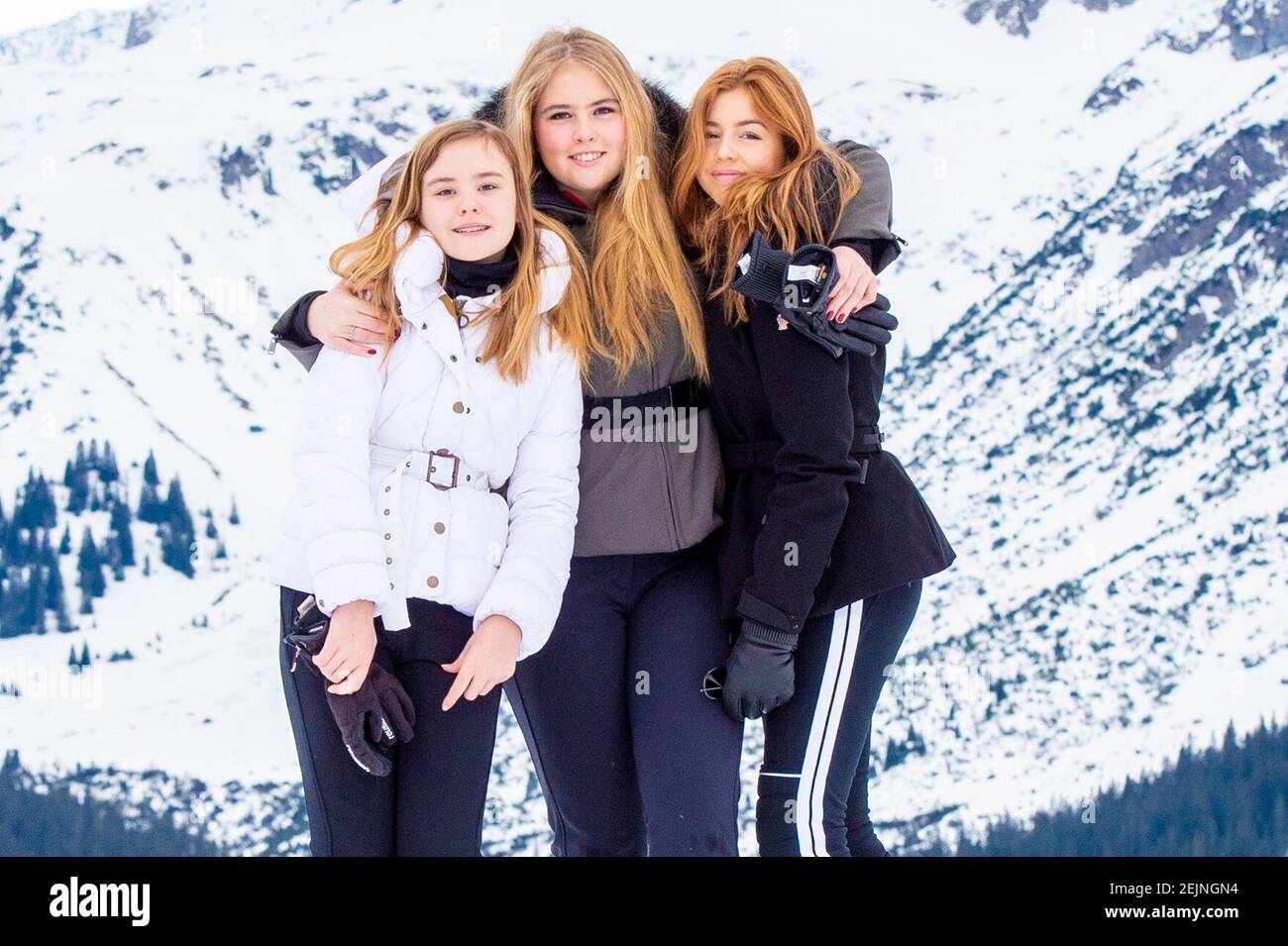Princess Amalia, Princess Alexia, Princess Ariane during the annual ...