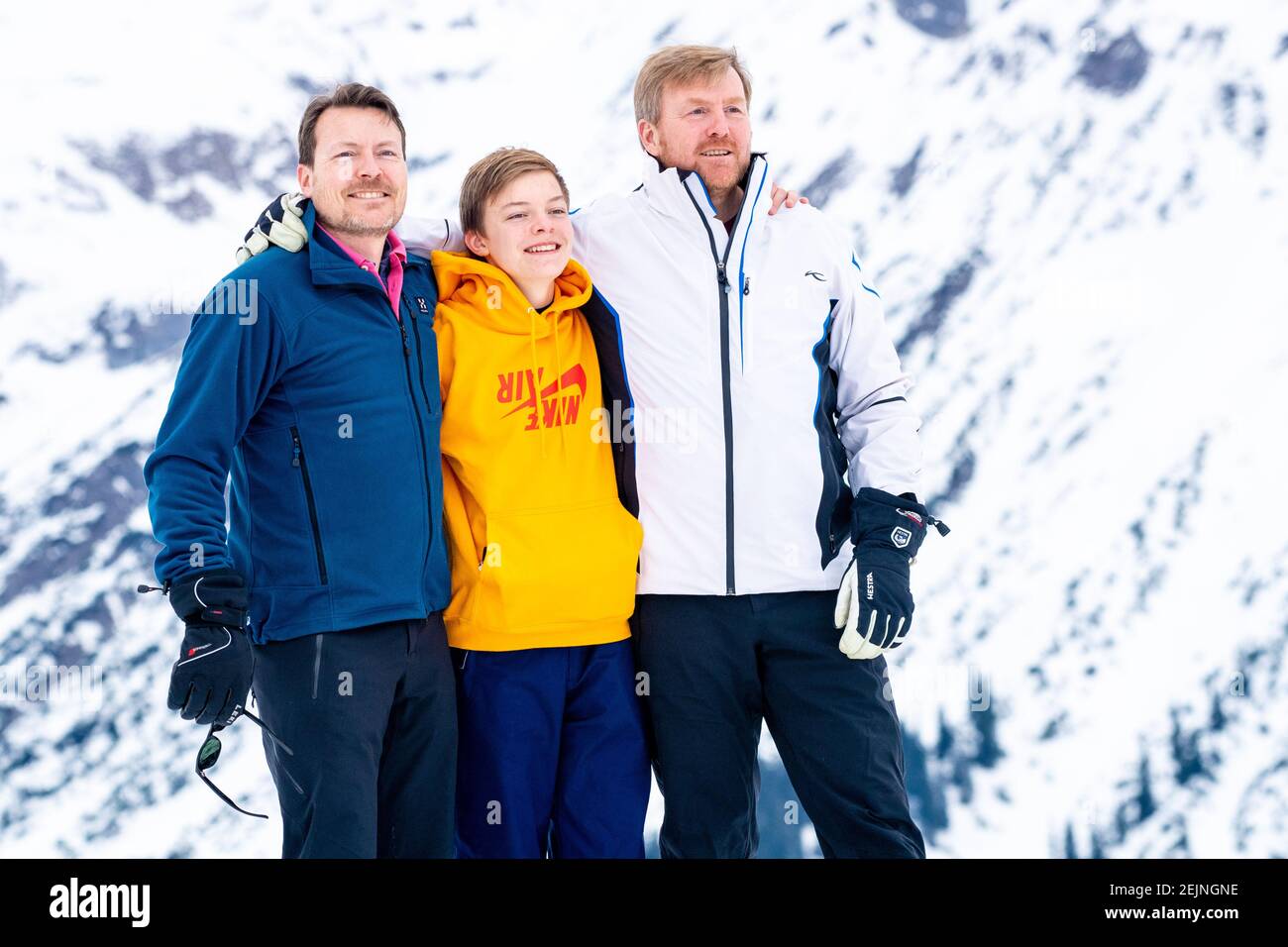 King Willem-Alexander of the Netherlands with Prince Constantijn and ...