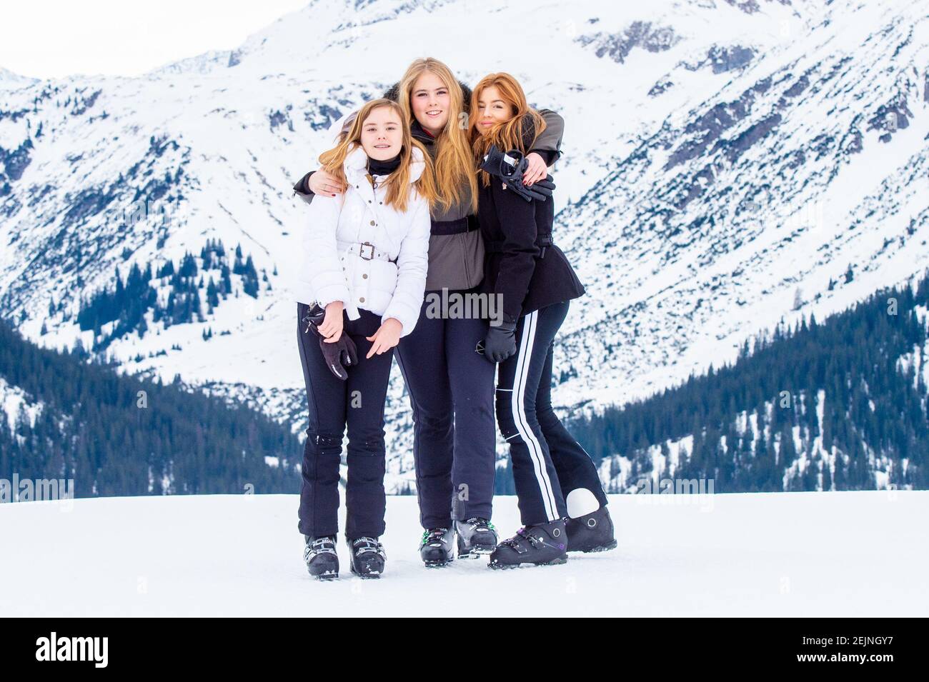 Princess Amalia, Princess Alexia, Princess Ariane during the annual ...