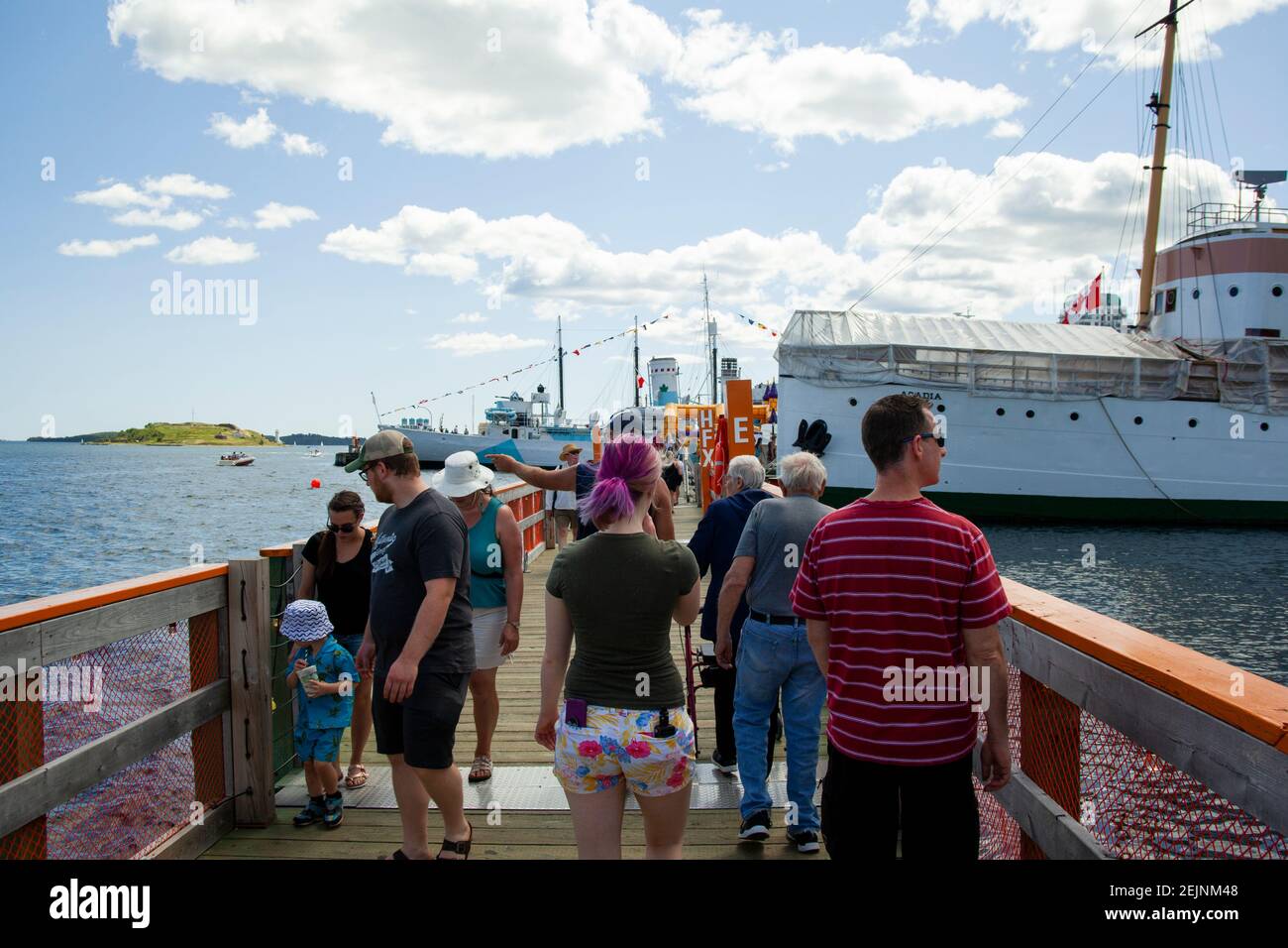 Halifax Fair Tourist Attraction Pier Coast and loads of Tourism People ...