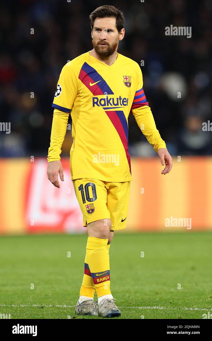 Lionel Messi of Barcelona Napoli 25-02-2020 Stadio San Paolo Football ...