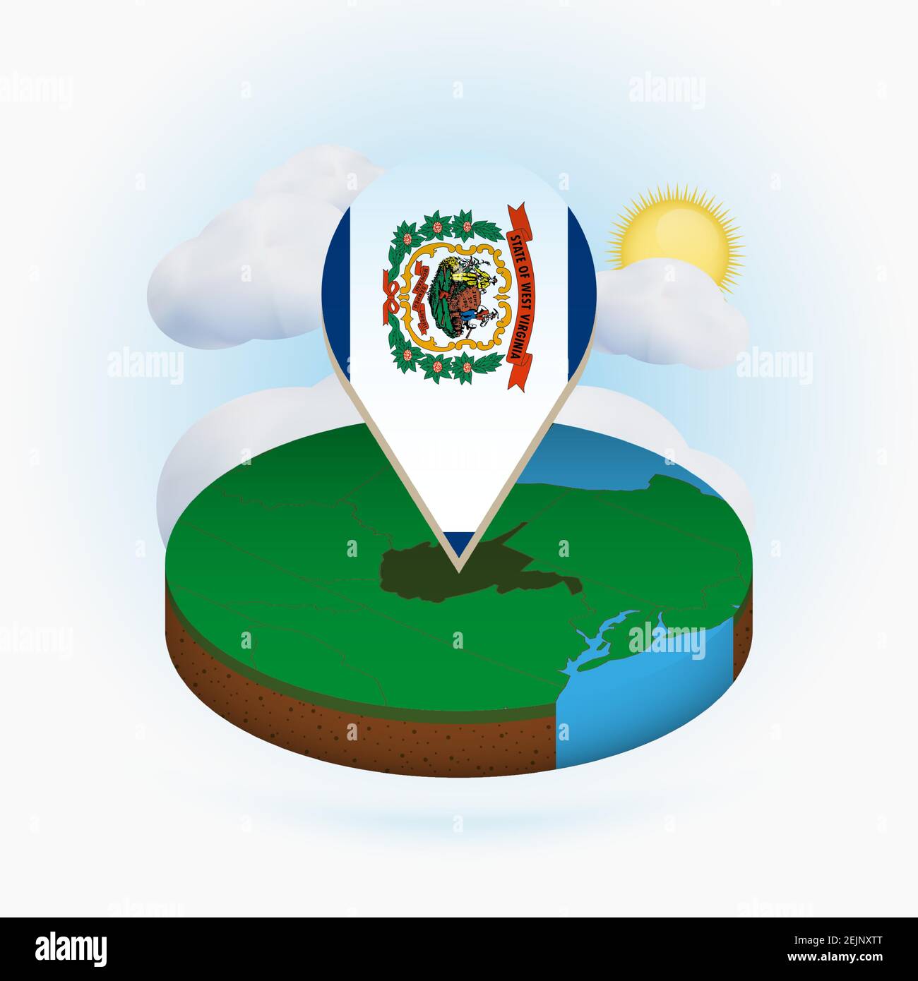 Map of west point virginia hi-res stock photography and images - Alamy