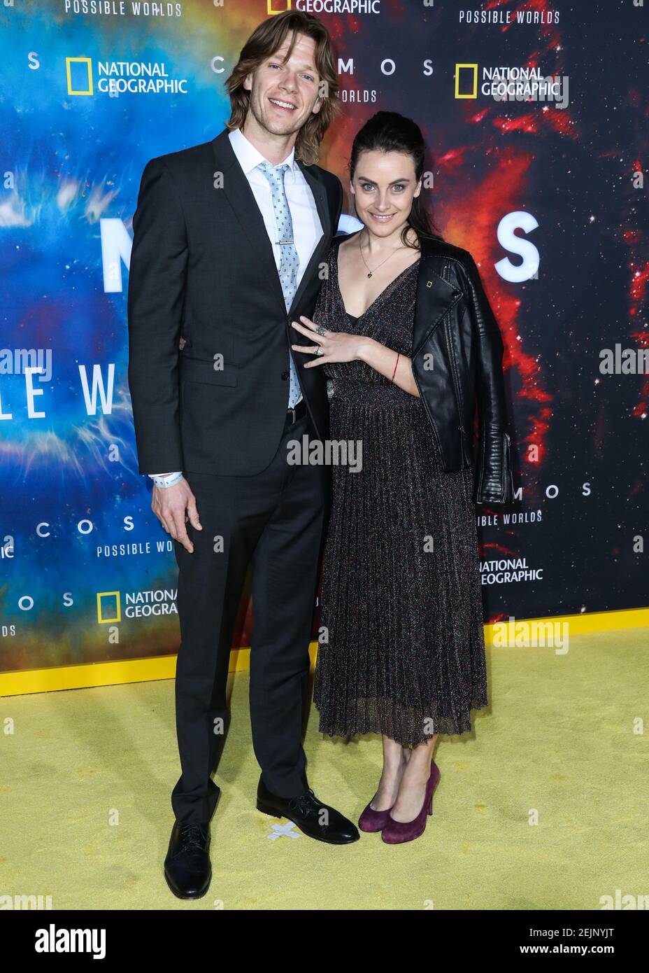 WESTWOOD, LOS ANGELES, CALIFORNIA, USA - FEBRUARY 26: Jon Beavers and ...