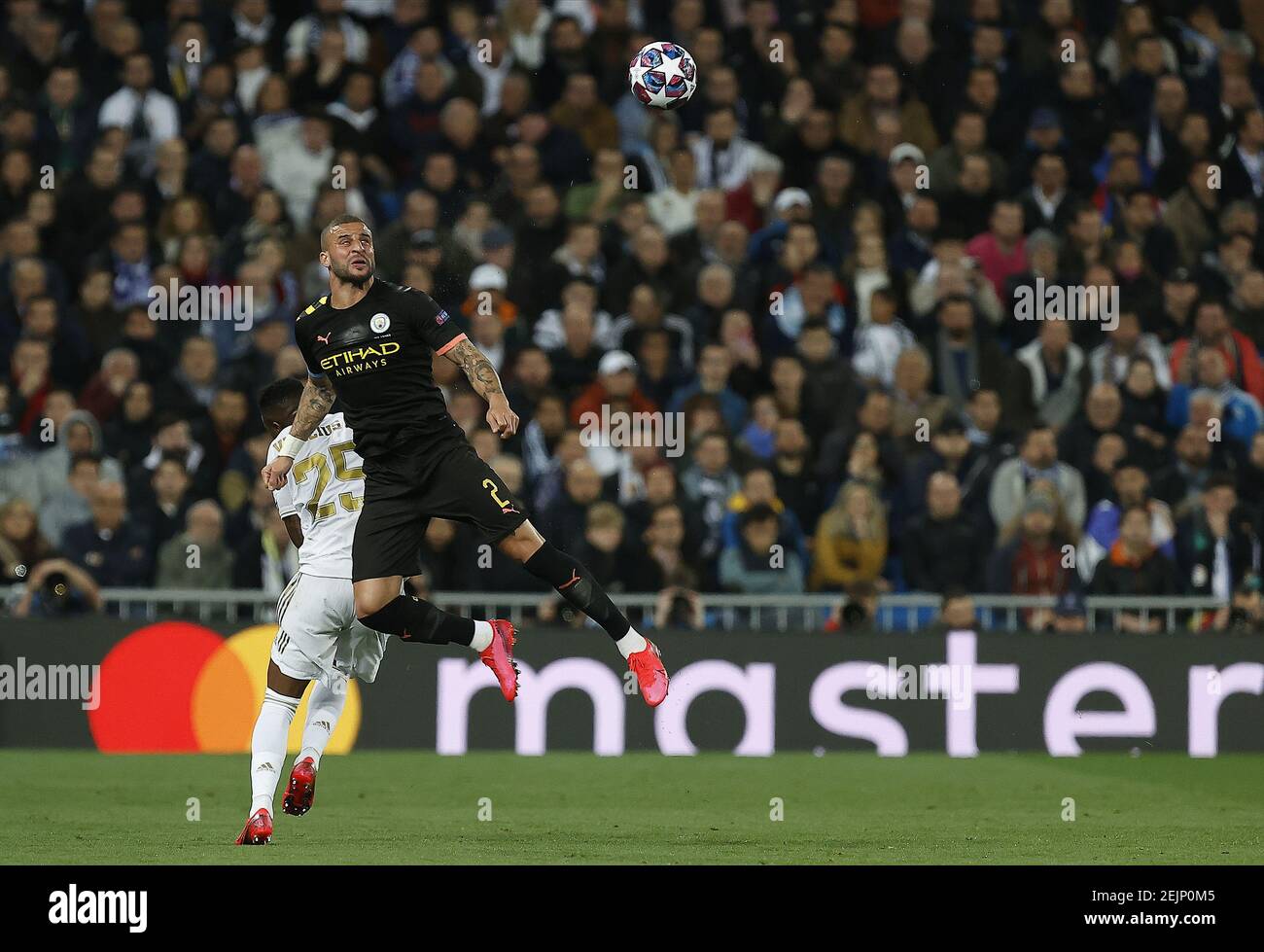 Kyle Walker of Manchester City seen in action during UEFA Champions ...