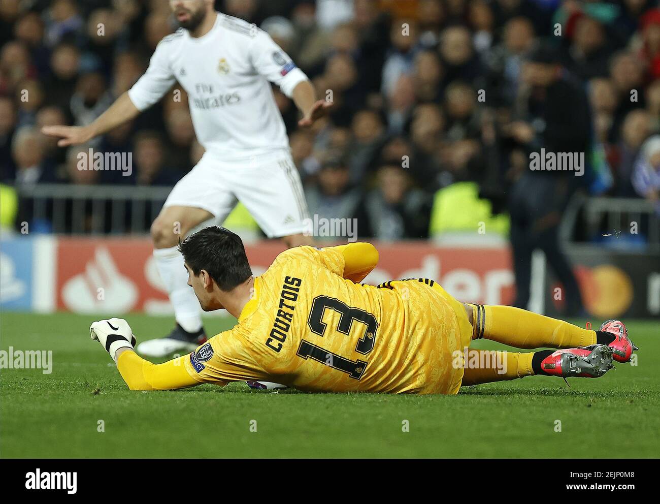 Real Madrid CF's Tibaut Courtois during UEFA Champions League match ...