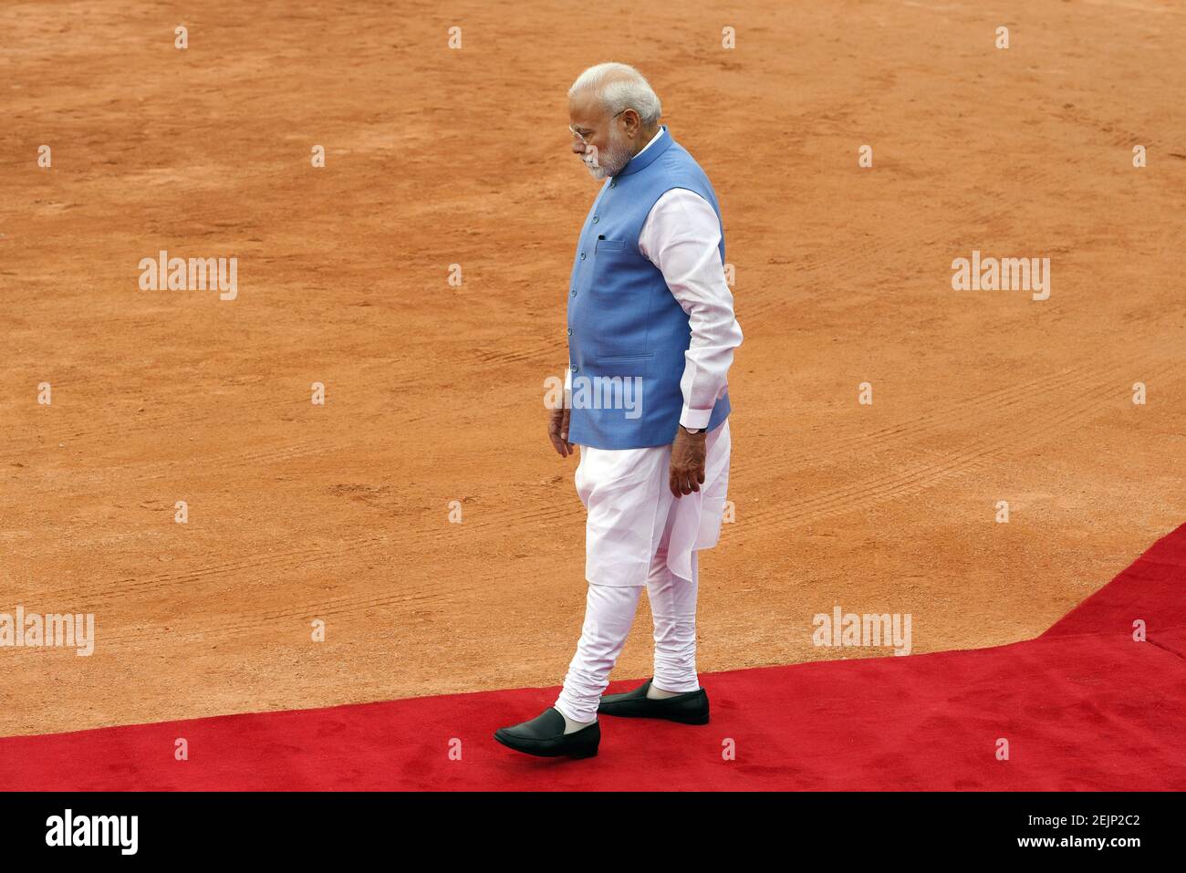 NEW DELHI, INDIA - FEBRUARY 27: Prime Minister Narendra Modi arrives to ...