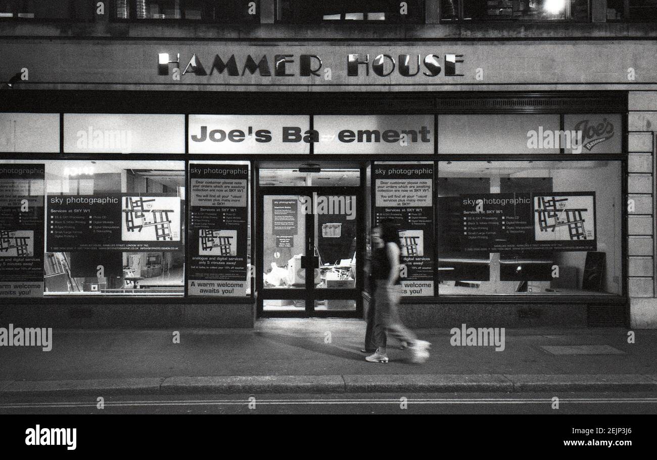 Joe's Basement on Wardour Street photographic laboratory, Soho, London ...