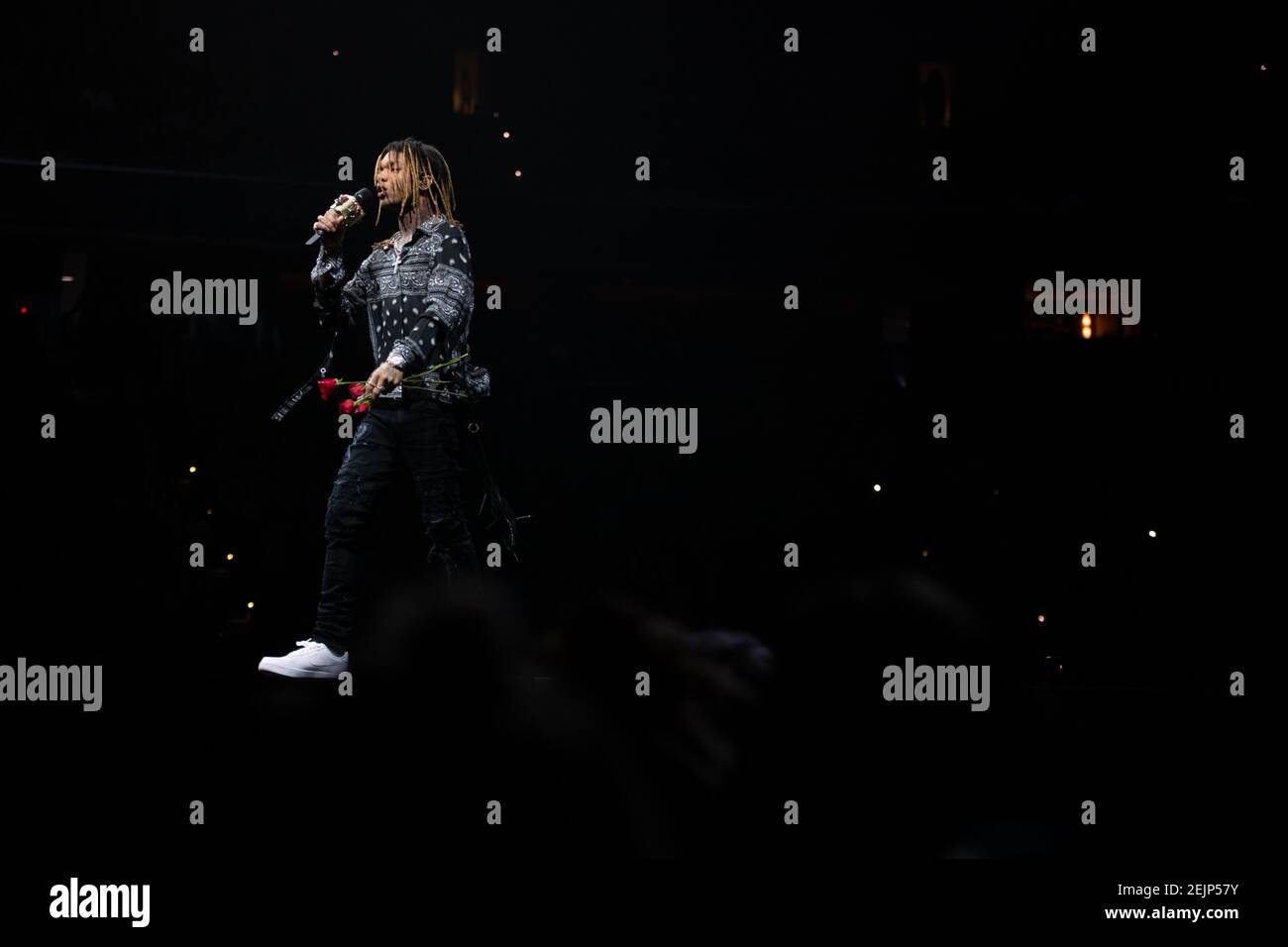 Swae Lee, a rapper and member of the rap duo Rae Sremmurd, performs as ...