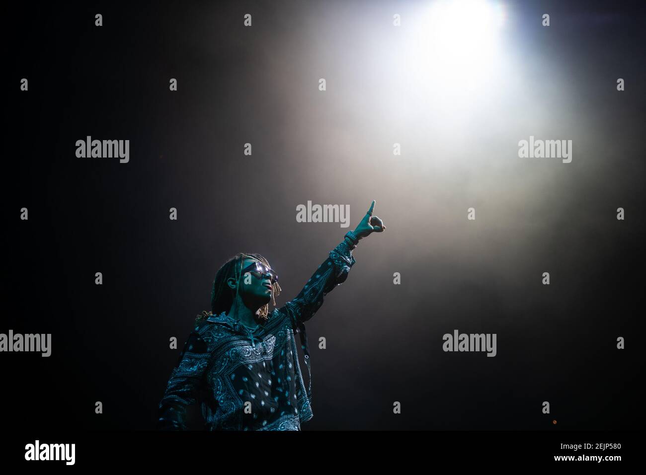 Swae Lee, a rapper and member of the rap duo Rae Sremmurd, performs as ...