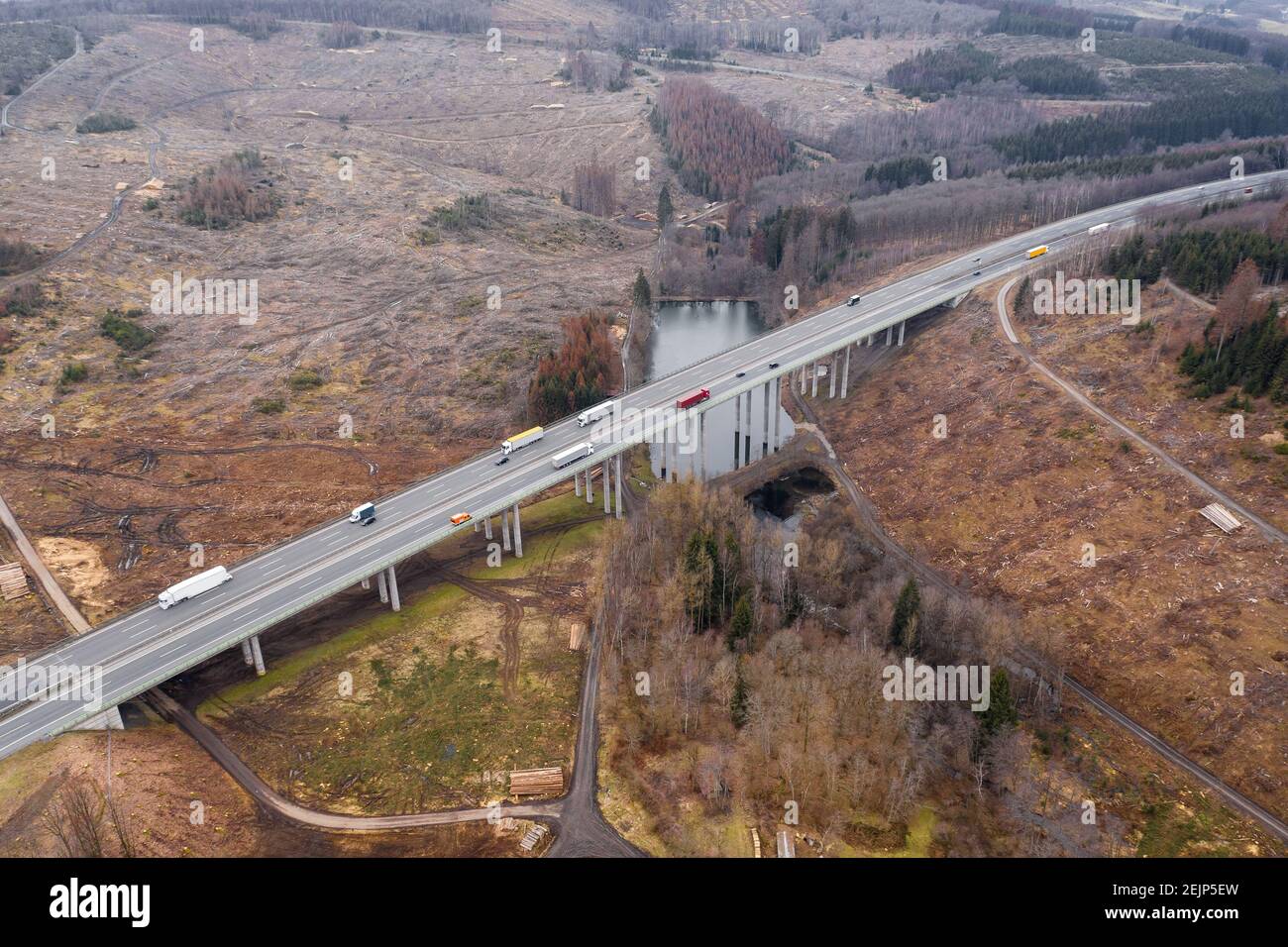 German highway from above hi-res stock photography and images - Alamy