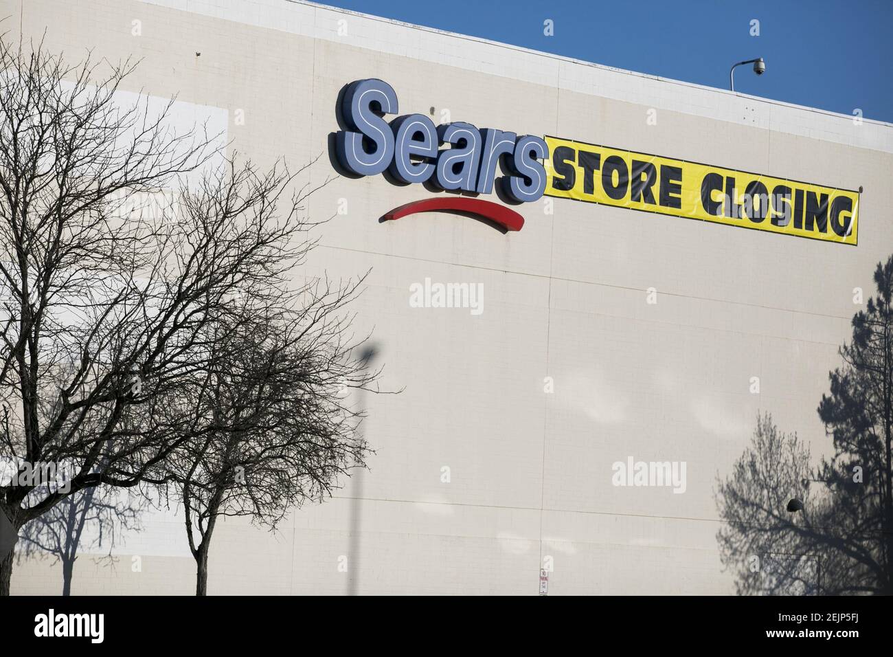 A 'Store Closing' outside of a soon to be closed Sears retail store ...