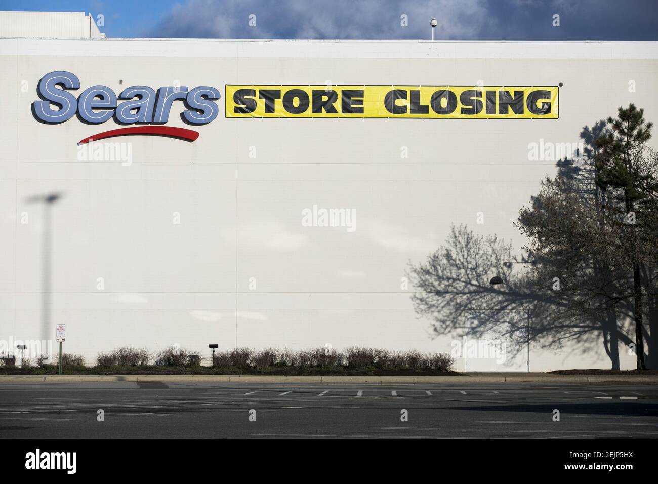 A 'Store Closing' outside of a soon to be closed Sears retail store ...