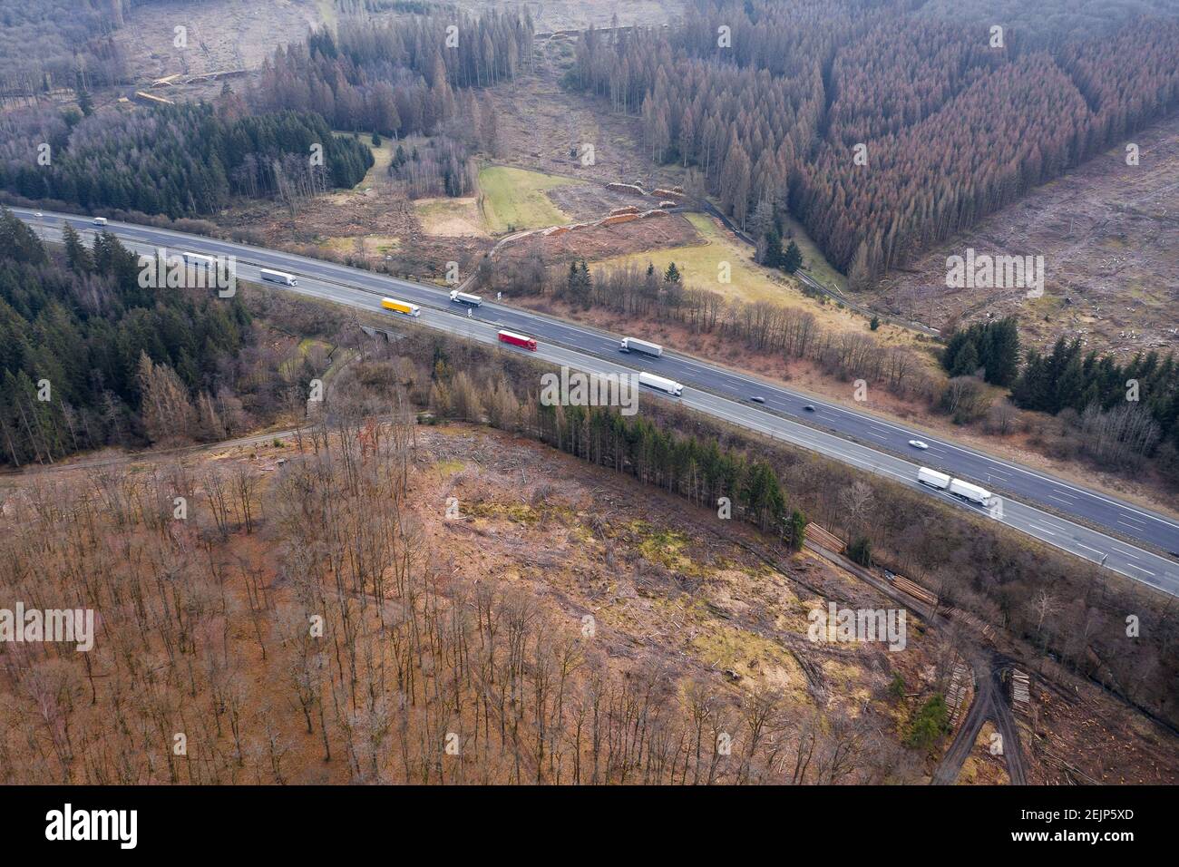 German highway from above hi-res stock photography and images - Alamy