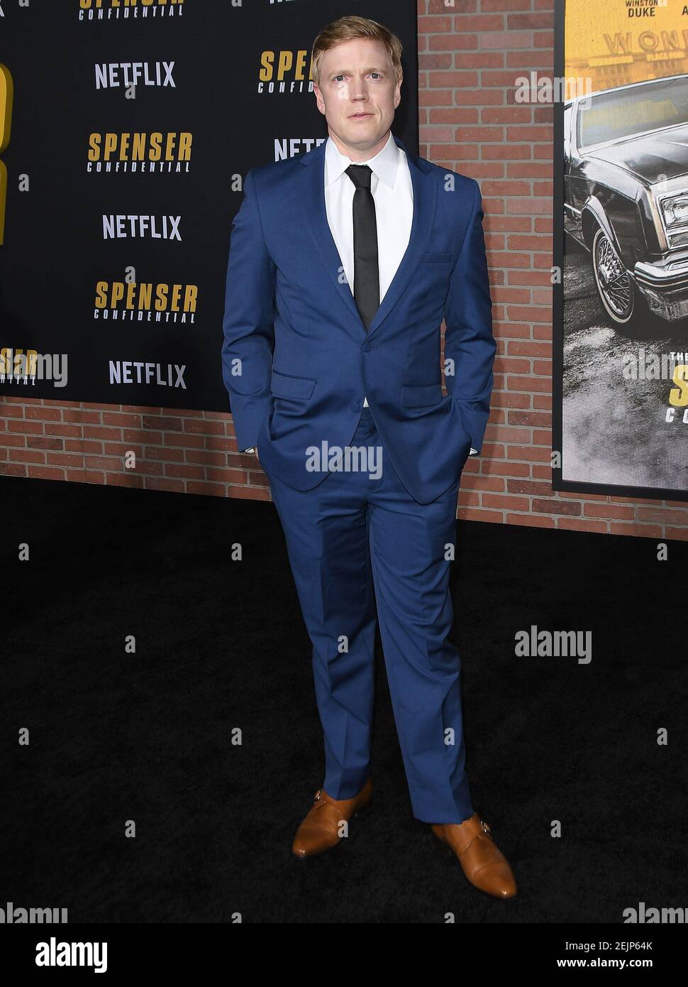 Dustin Walker arrives at the Netflix’s SPENSER CONFIDENTIAL Premiere ...