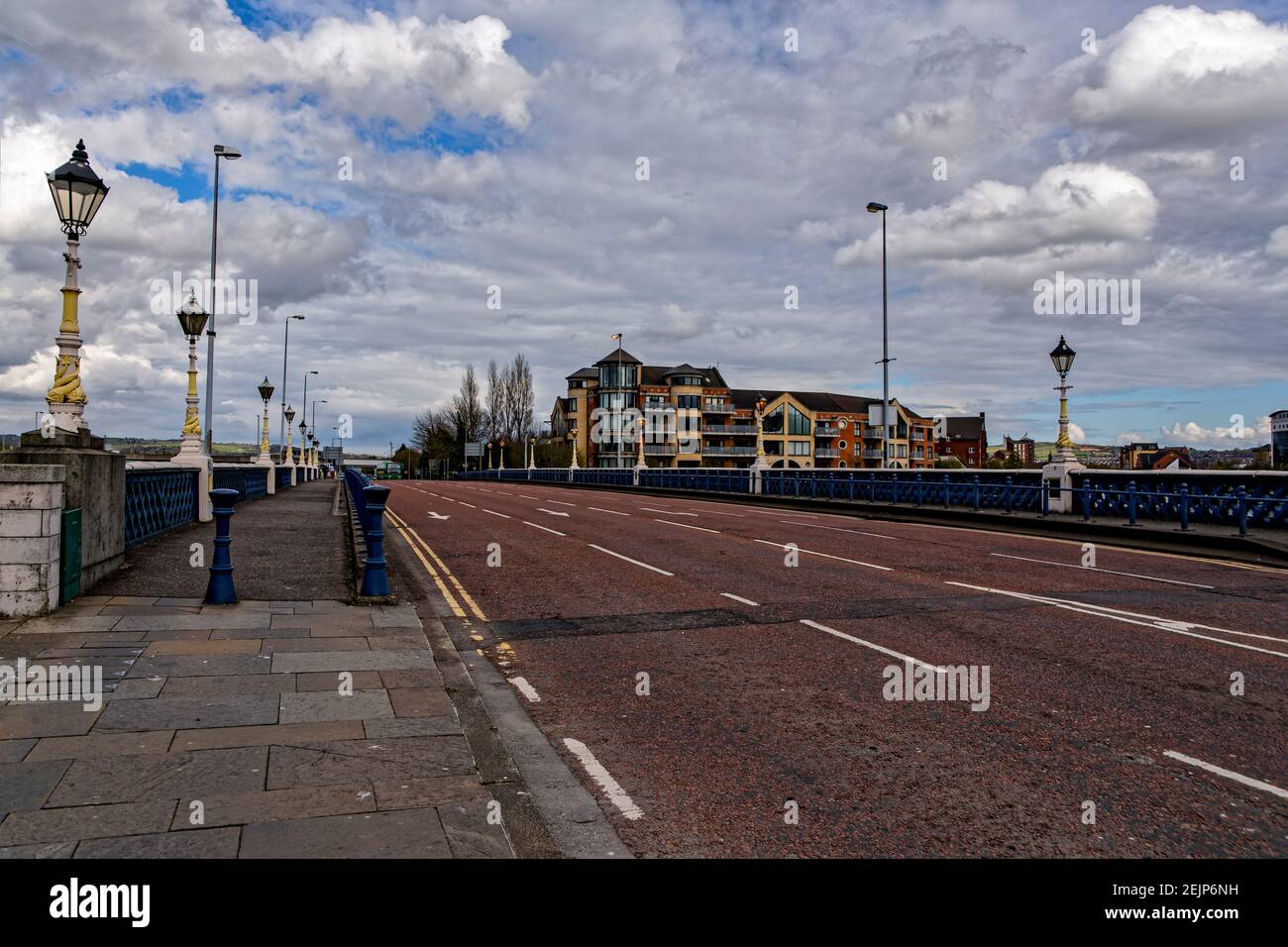 Belfast, Northern Ireland. 30th April, 2016. Queen's Bridge is a bridge ...