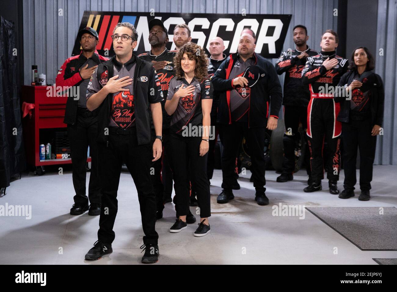 THE CREW, from left: Dan Ahdoot (wearing glasses), Gary Anthony ...