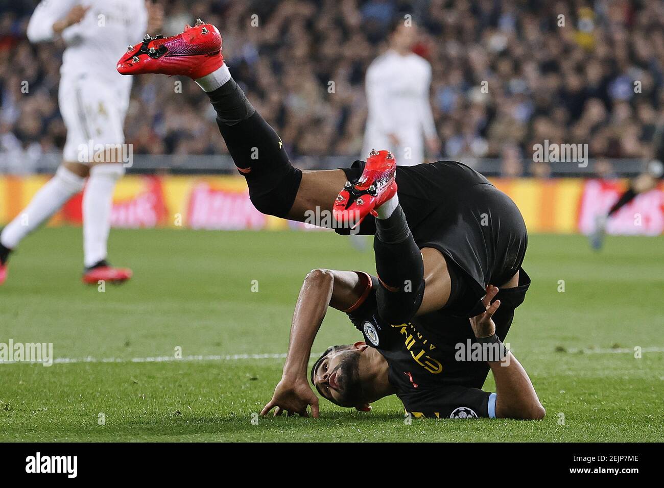 Riyad Mahrez of Manchester City during the UEFA Champions League match ...