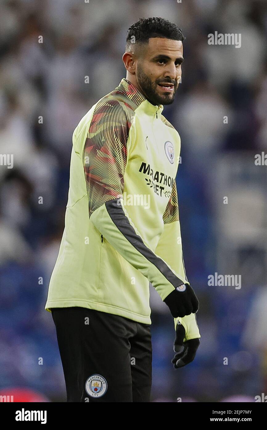 Riyad Mahrez of Manchester City during the UEFA Champions League match ...