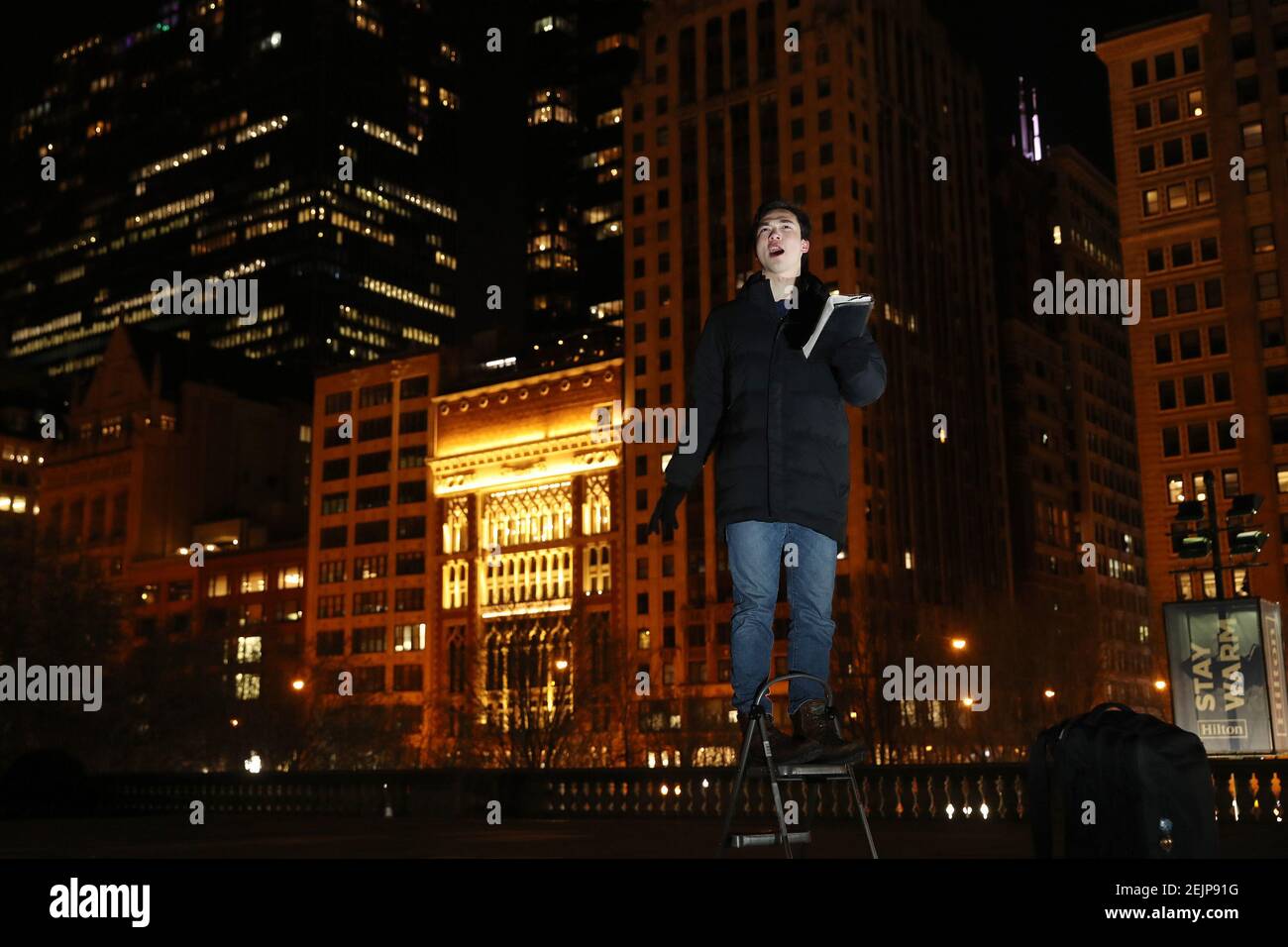 Wheaton College student Jeremy Chong preaches The Gospel at Millennium ...