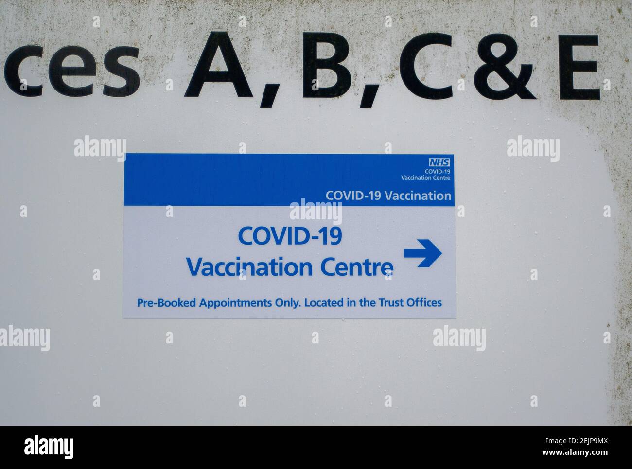 Amersham, Buckinghamshire, UK. 22nd February, 2021. A new sign at ...