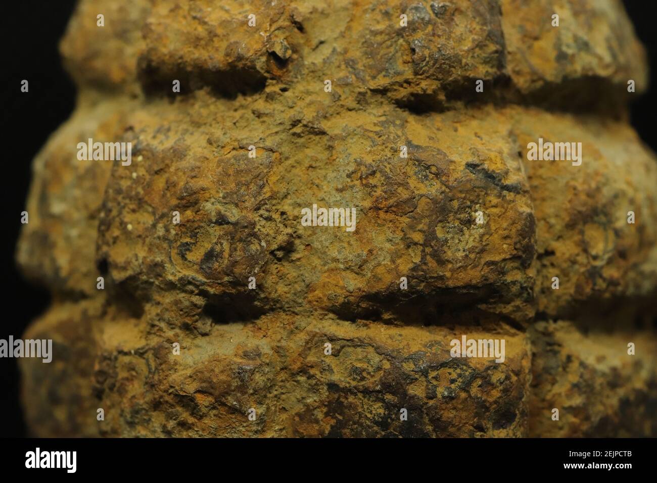 the surface of an old rusty grenade Stock Photo - Alamy