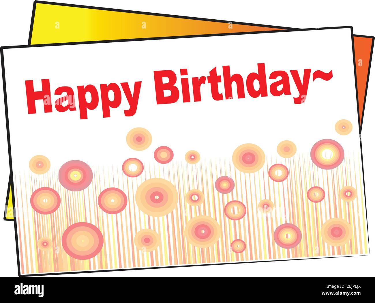 vector happy birthday card Stock Vector Image & Art - Alamy