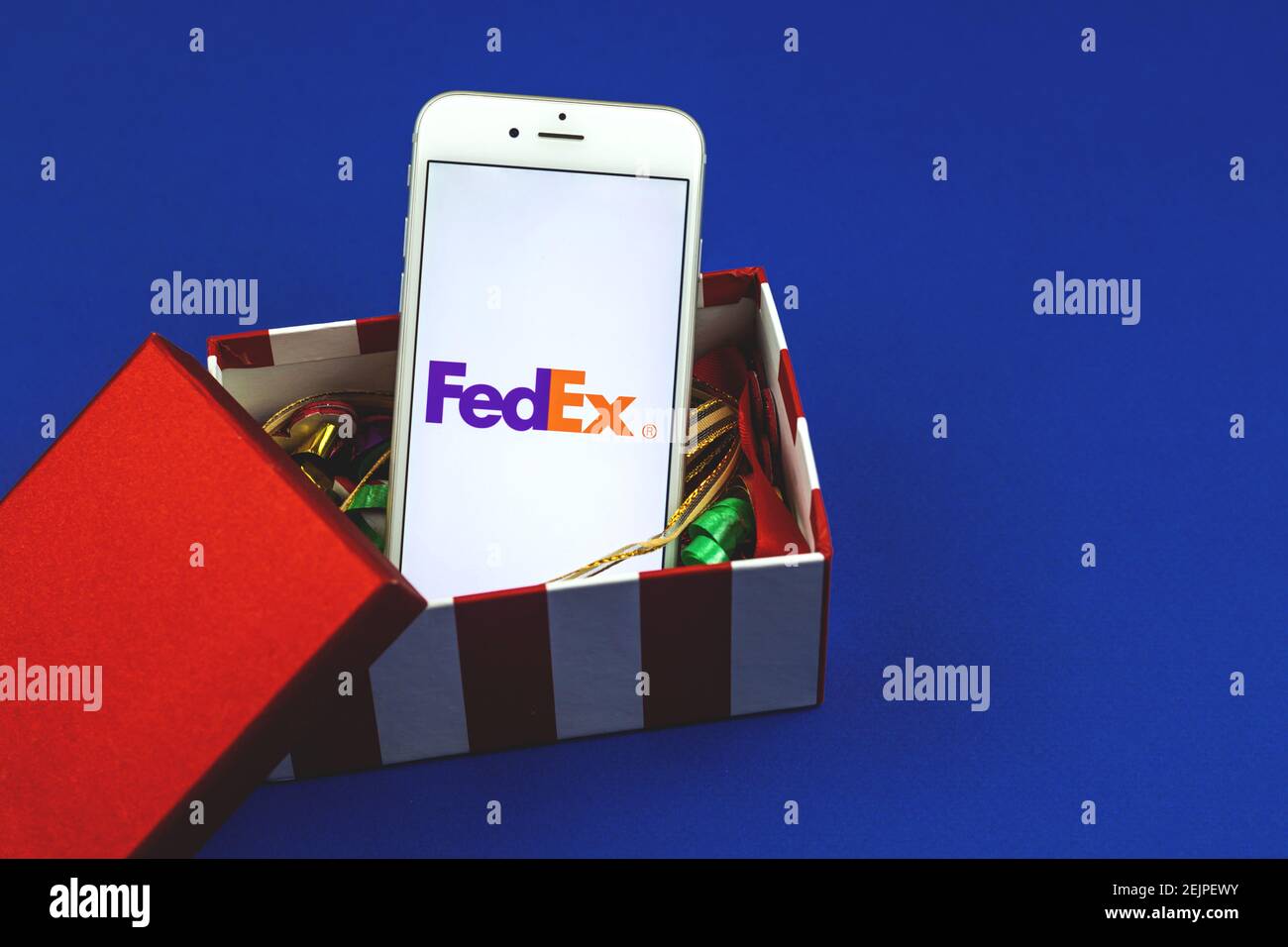 Kharkov, Ukraine - February 22, 2021: FedEx app logo of shipping ...