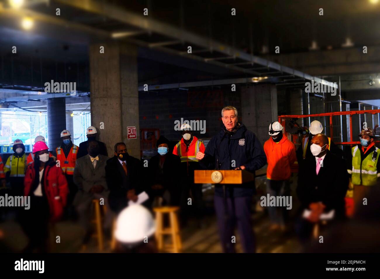 New York, NY, USA. 22nd Feb, 2021. New York City Mayor Bill De Blasio ...