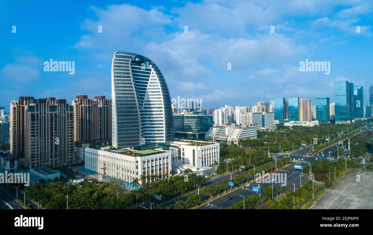 In this undated photo, the aerial view of HNA Building, also known as ...