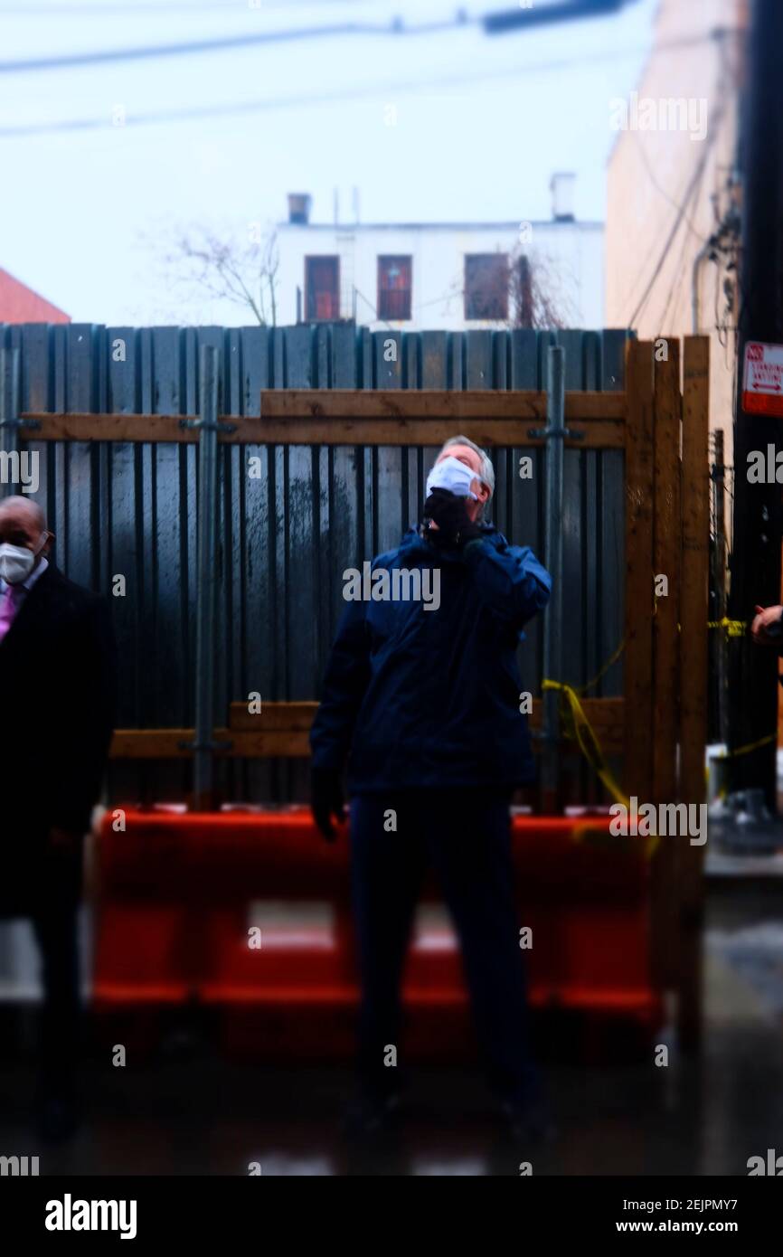 New York, NY, USA. 22nd Feb, 2021. New York City Mayor Bill De Blasio ...