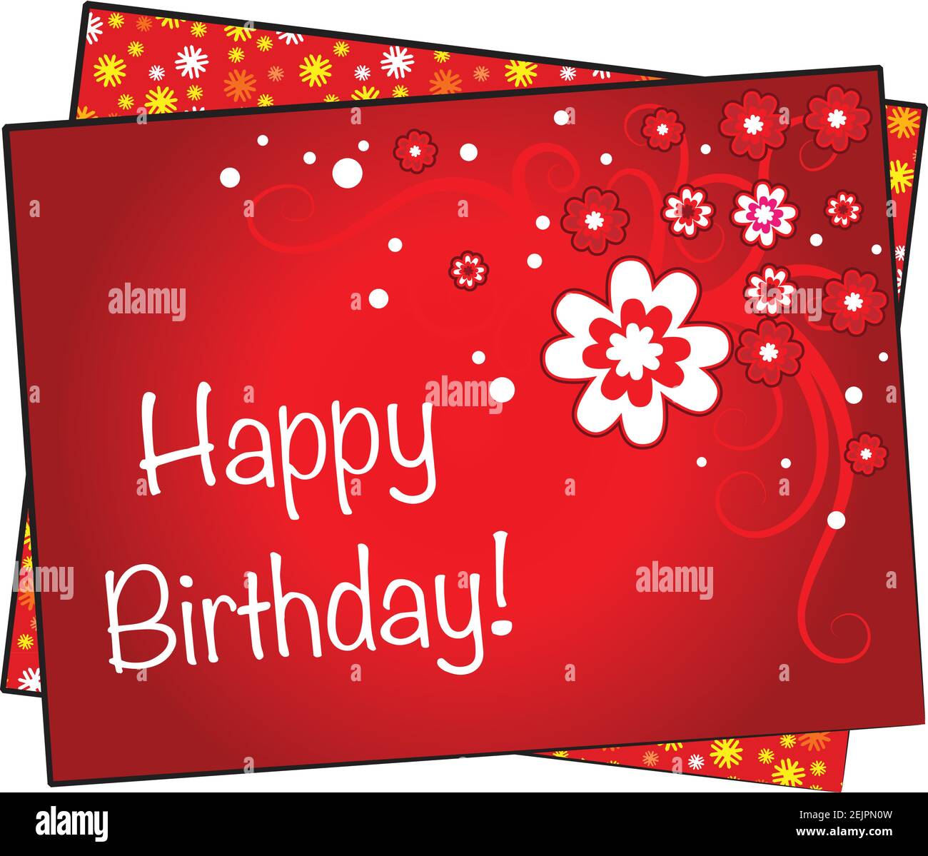 vector happy birthday card Stock Vector Image & Art - Alamy