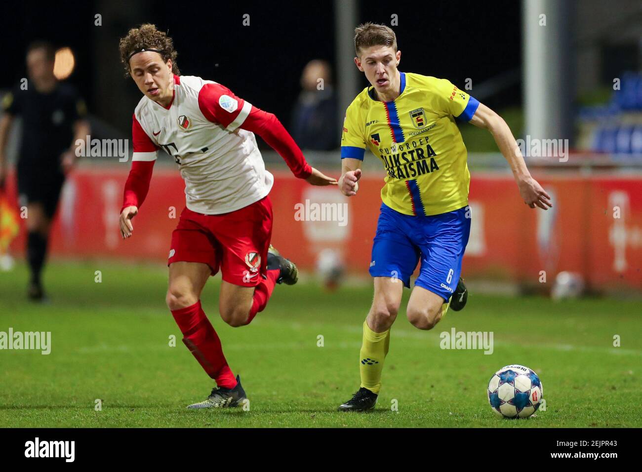 UTRECHT, NETHERLANDS - FEBRUARY 22: Giovanni Troupee of Jong FC Utrecht ...