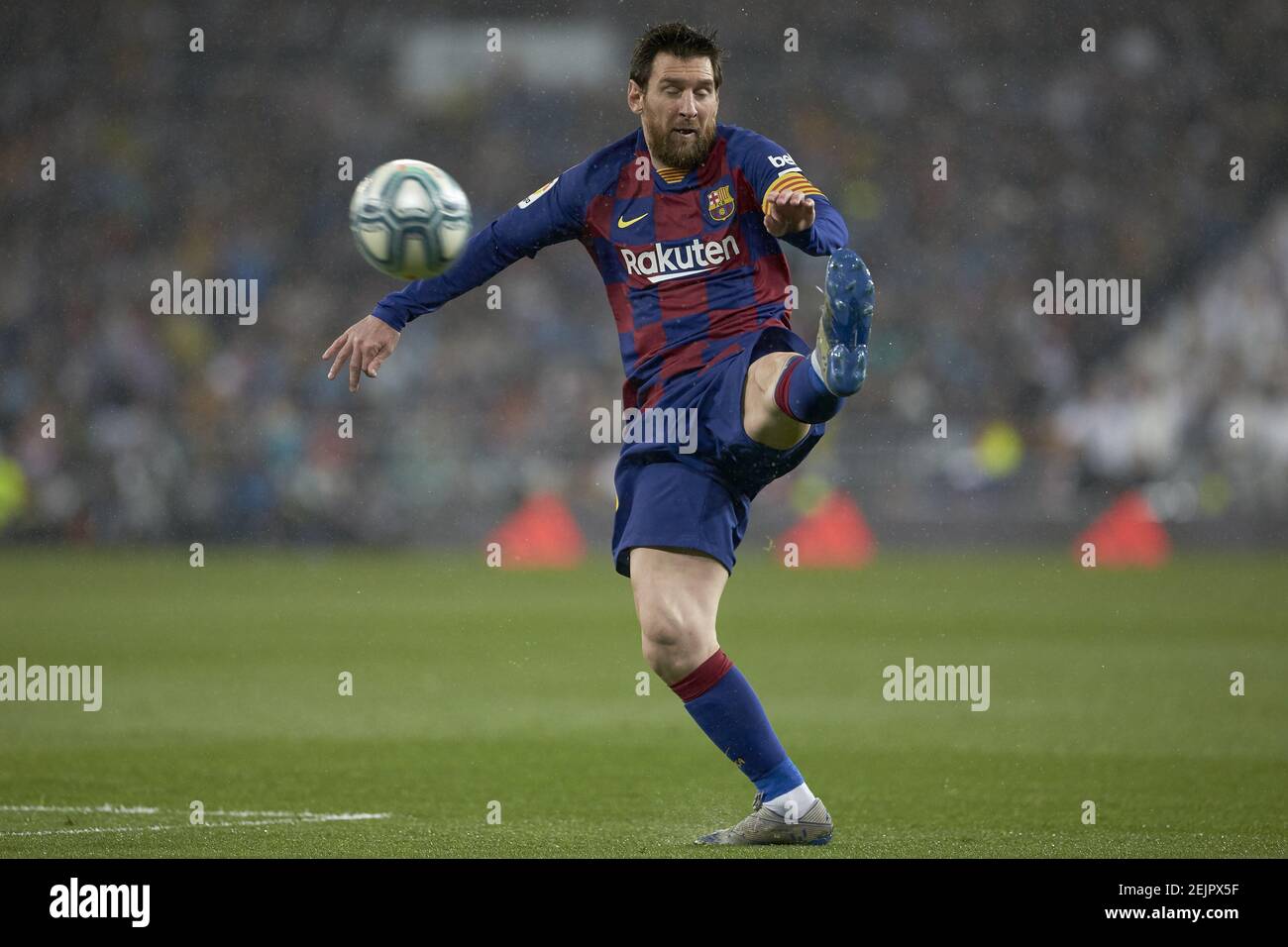 Lionel Messi of FC Barcelona during the La Liga match, date 26, between ...