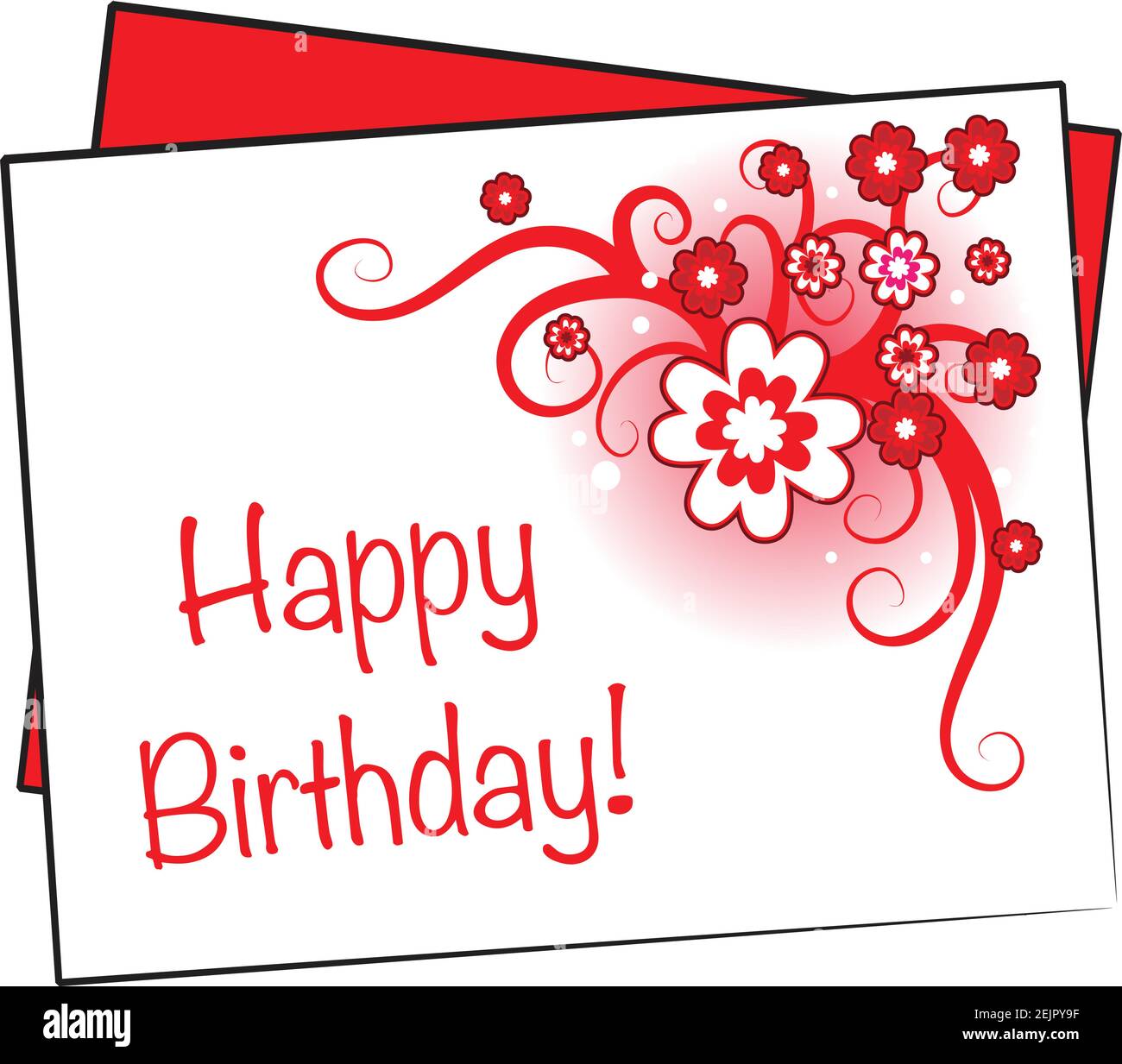 vector happy birthday card Stock Vector Image & Art - Alamy