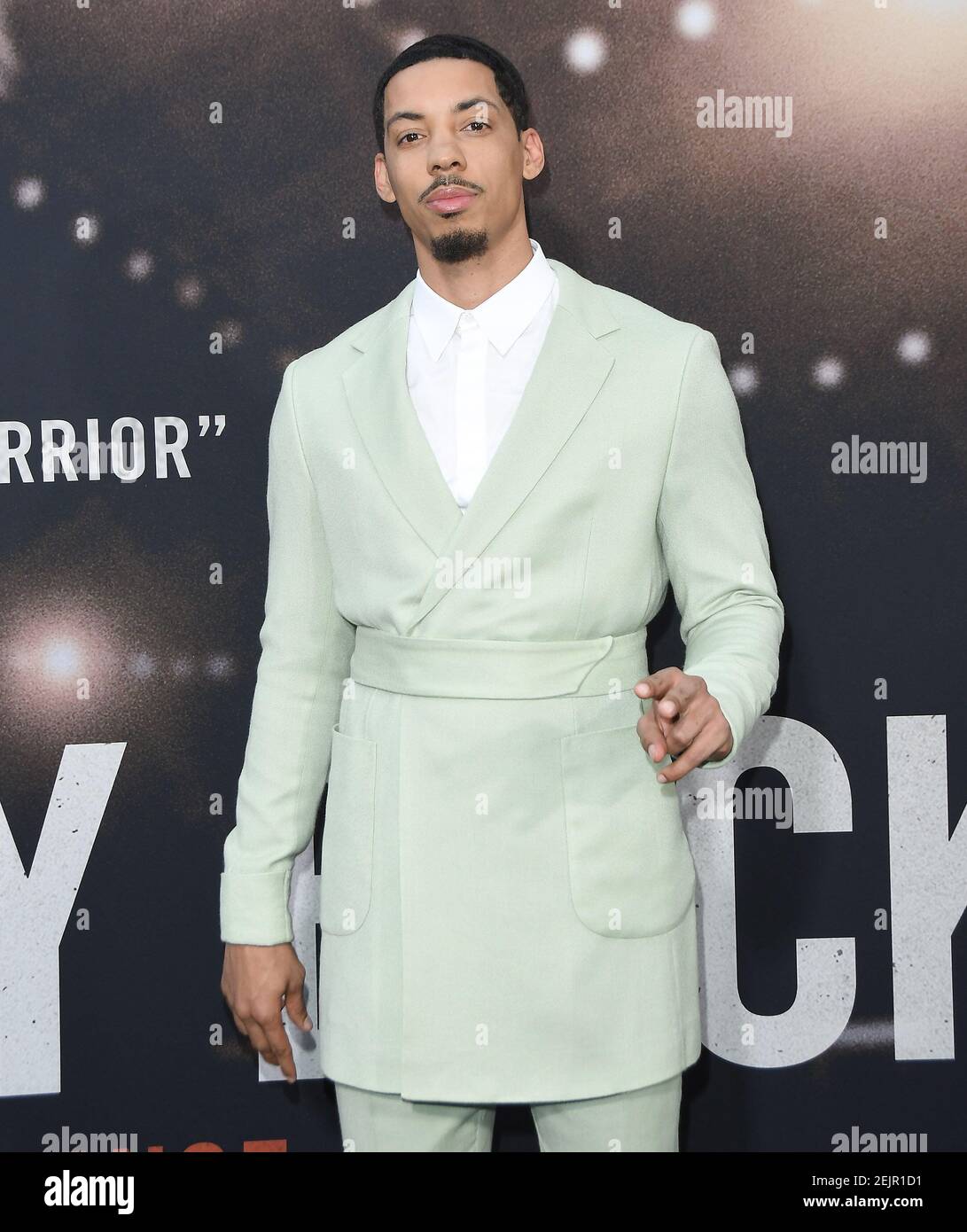 Melvin Gregg arrives at the Warner Bros Pictures' THE WAY BACK Los ...