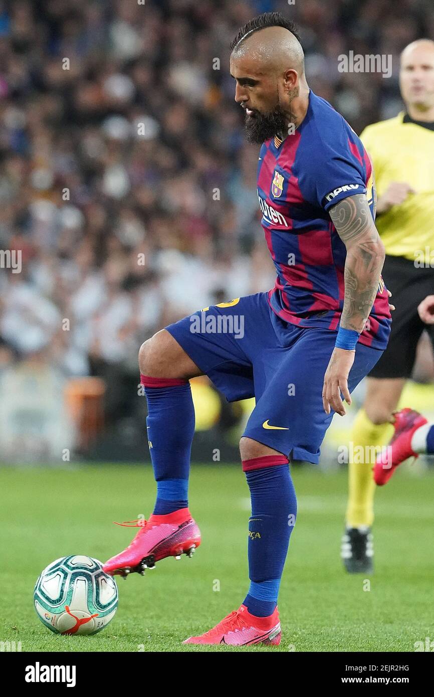 FC Barcelona's Arturo Vidal during La Liga match. March 1,2020. (Photo ...