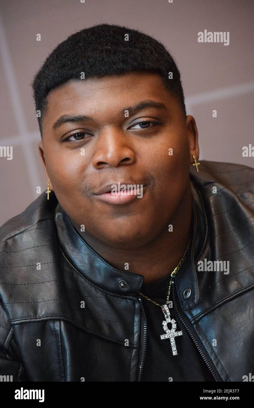 Charles Lott Jr. at the Hollywood Foreign Press Association press ...