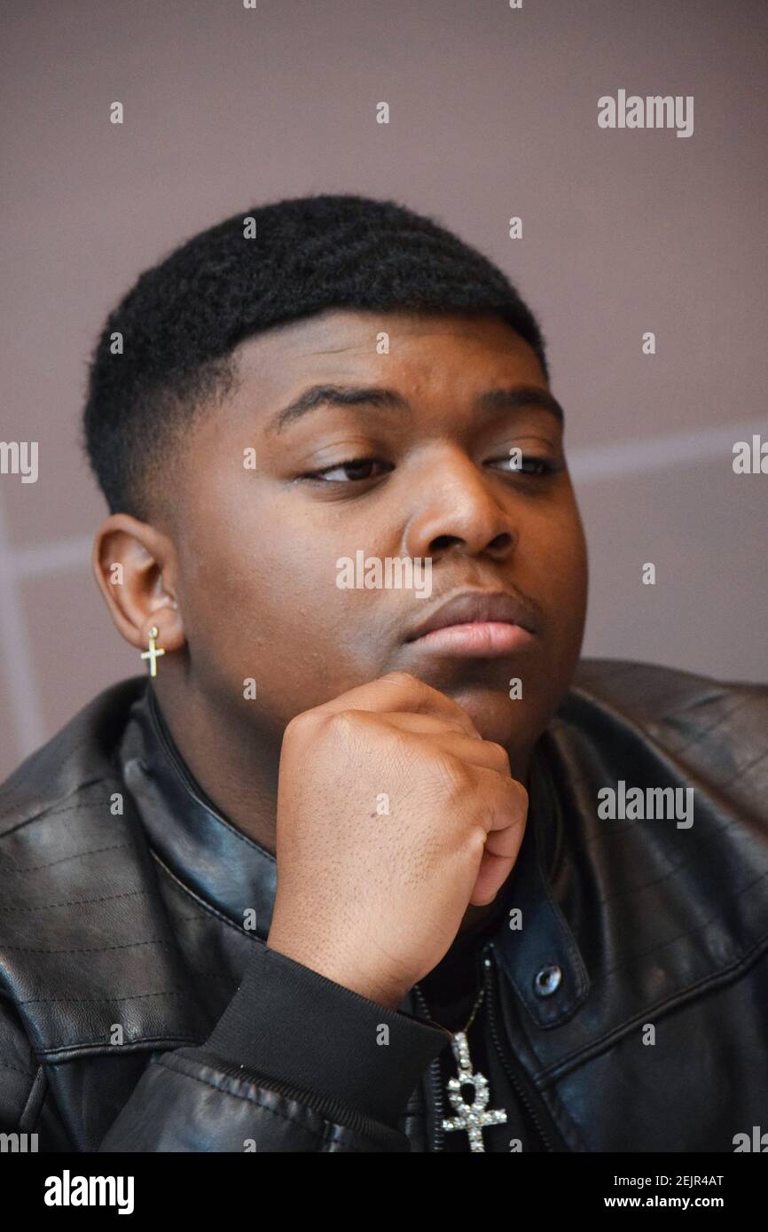 Charles Lott Jr. at the Hollywood Foreign Press Association press ...