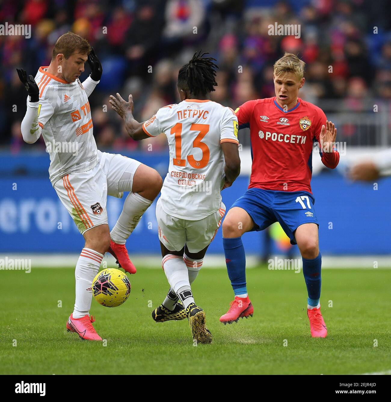Russian Premier League (RPL). Matchday 20. Match between CSKA (Moscow ...