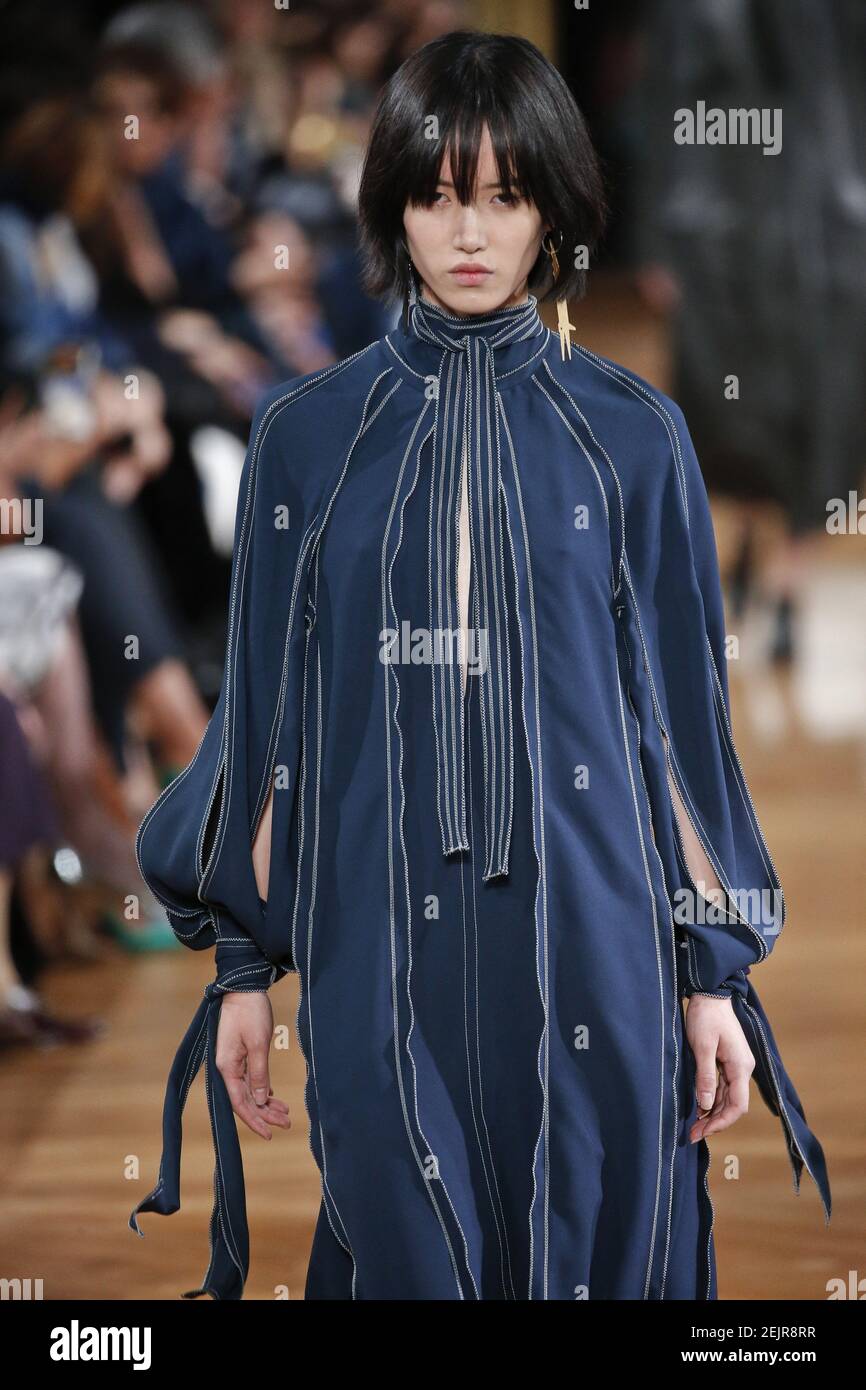 Model Yidan Huang walks on the runway at the Stella McCartney fashion ...